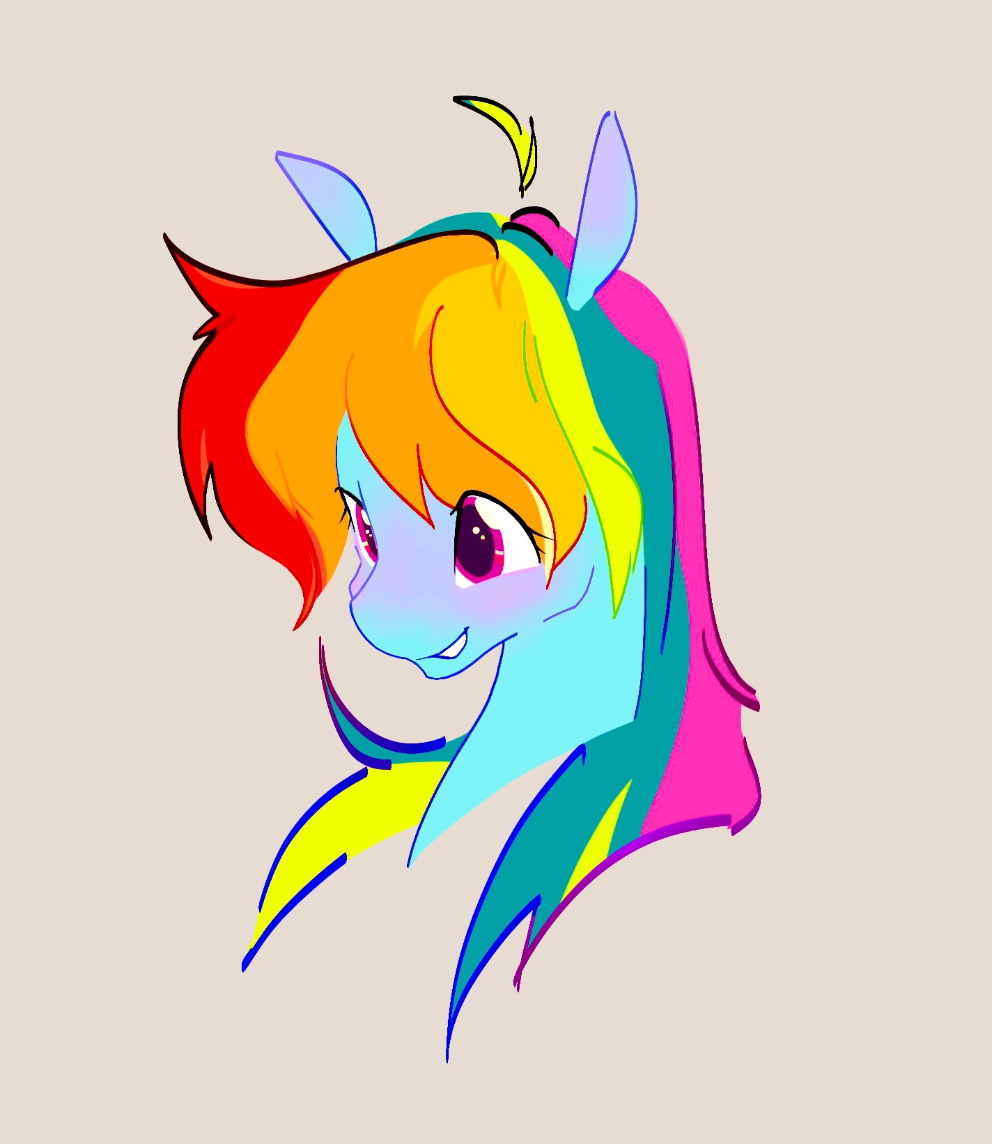 #3600742 - safe, artist:buff_fluttershy, rainbow dash, pegasus, pony ...