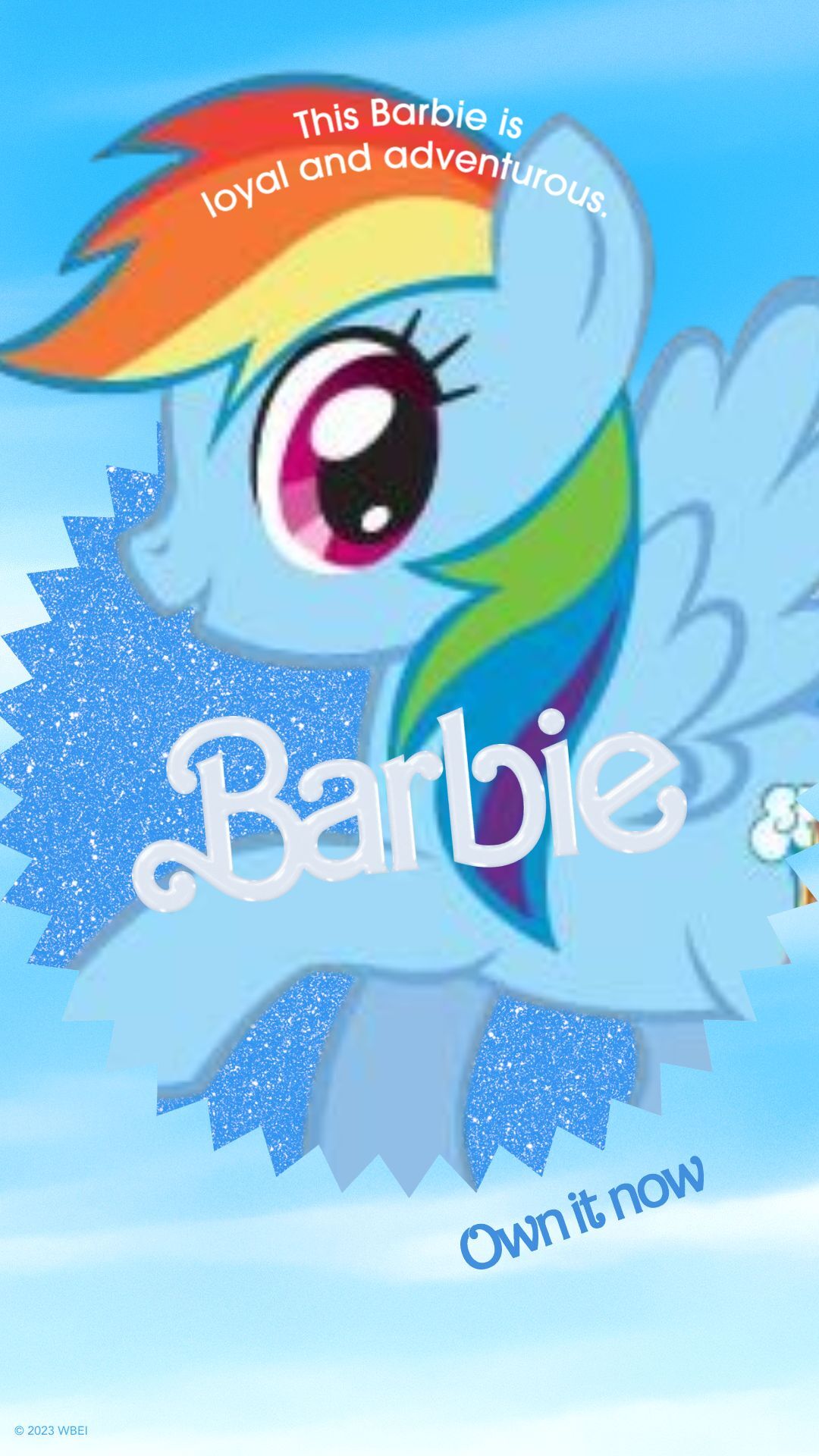 #3600847 - safe, artist:leahrow, rainbow dash, pegasus, g4, barbie ...