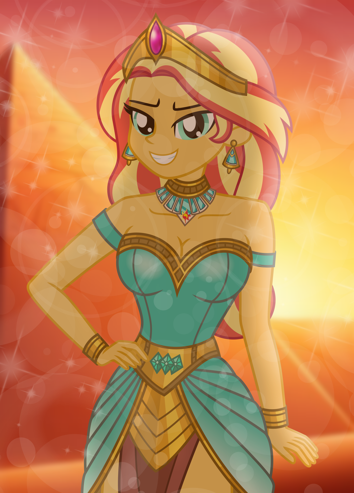 #3601464 - safe, artist:emeraldblast63, sunset shimmer, human, equestria girls, g4, bare ...