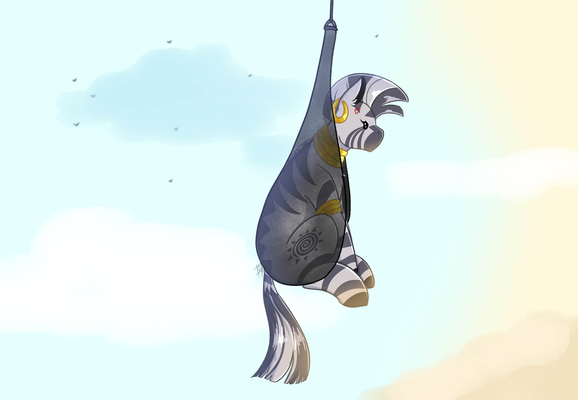 #3621223 - safe, artist:shamy-crist, zecora, zebra, g4, ponified animal ...