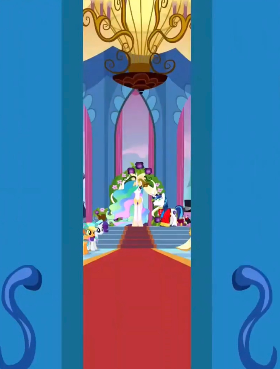 #3624290 - safe, screencap, applejack, princess celestia, rarity ...