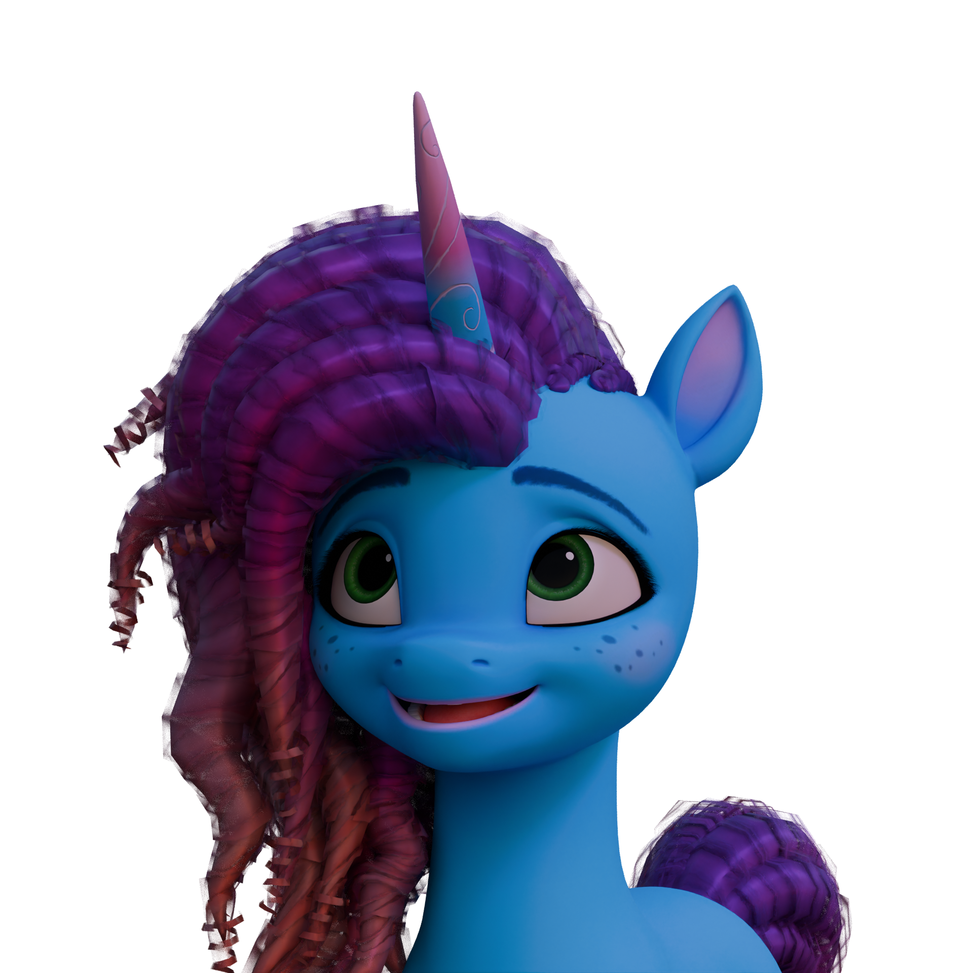 #3626996 - safe, artist:sunsetshimmersus, misty brightdawn, pony, unicorn, g5, 3d, blender ...