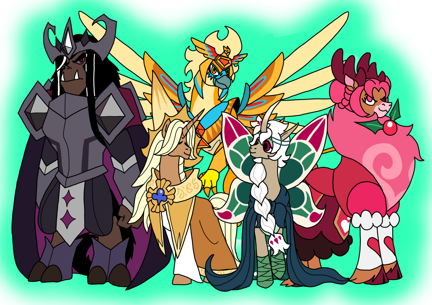 #3627817 - safe, artist:zetikoopa, oc, oc:bahiti, deer, flutter pony ...