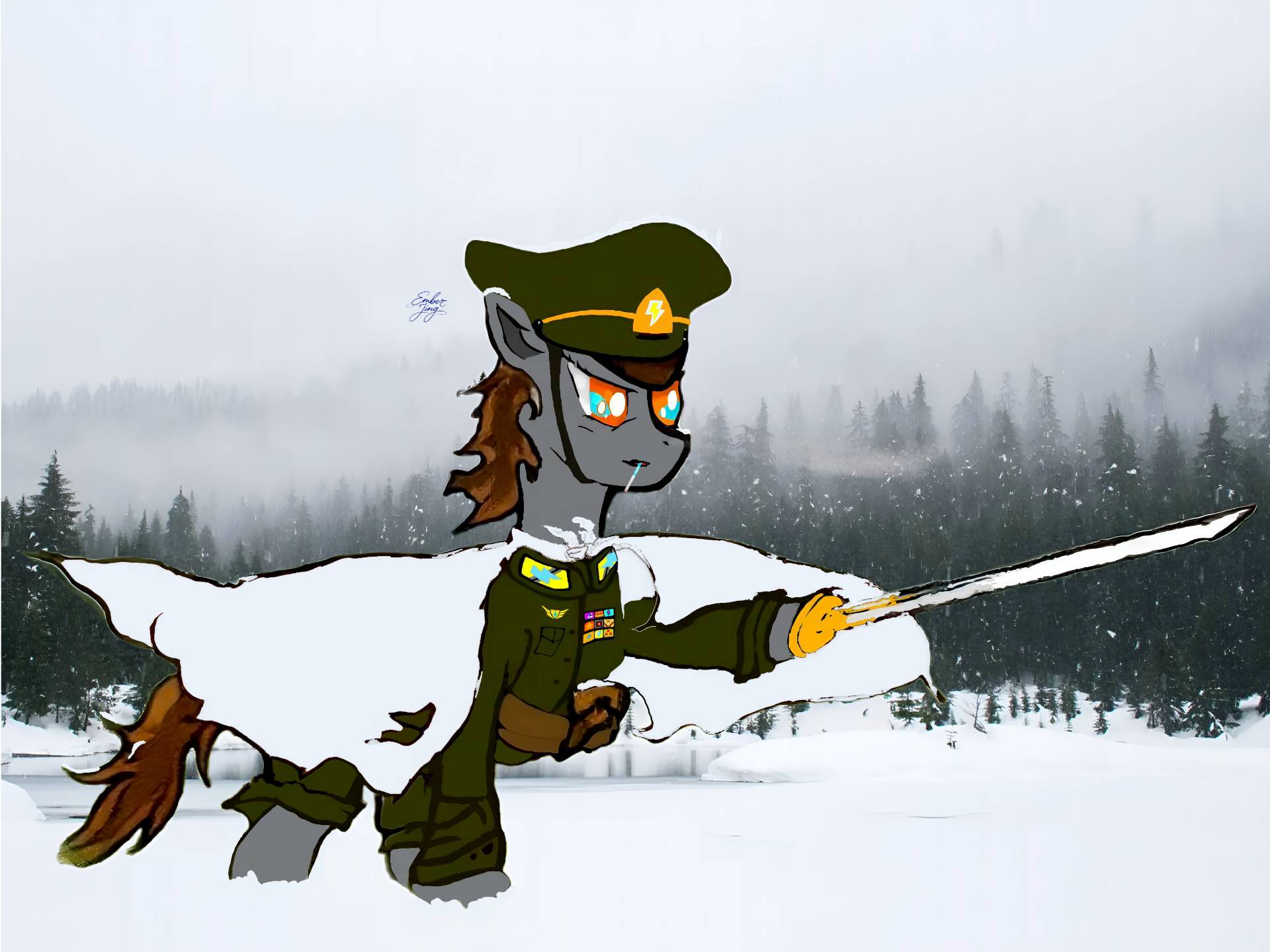 #3628095 - safe, oc, oc only, earth pony, pony, g4, cape, clothes ...