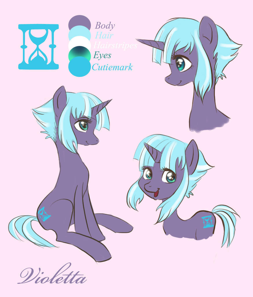 #3628621 - safe, artist:uppun, oc, oc only, oc:violetta, pony, unicorn, female, horn, mare ...
