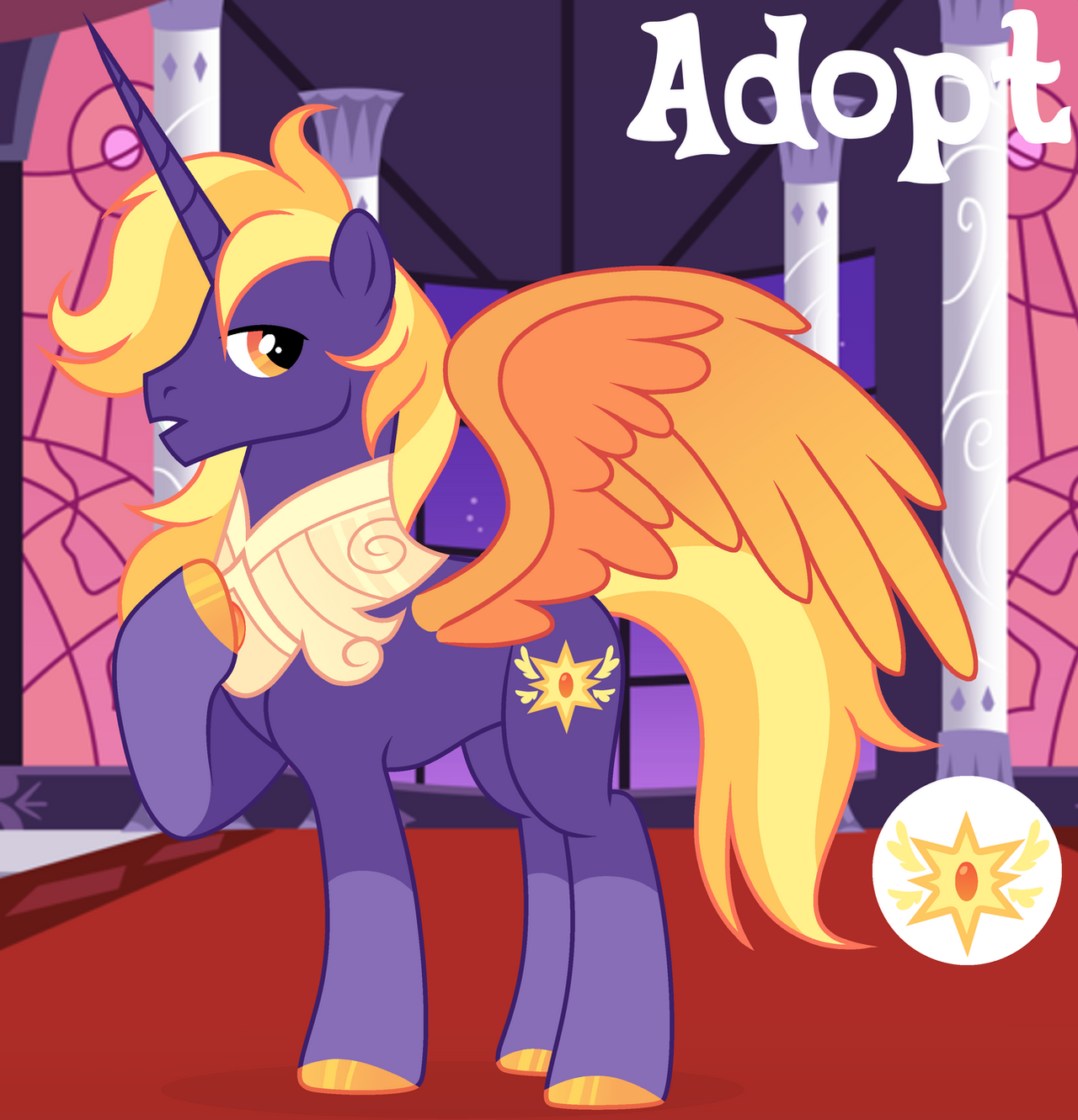 #3631759 - safe, artist:vi45, oc, alicorn, pony, male, quadrupedal, solo, stallion - Derpibooru