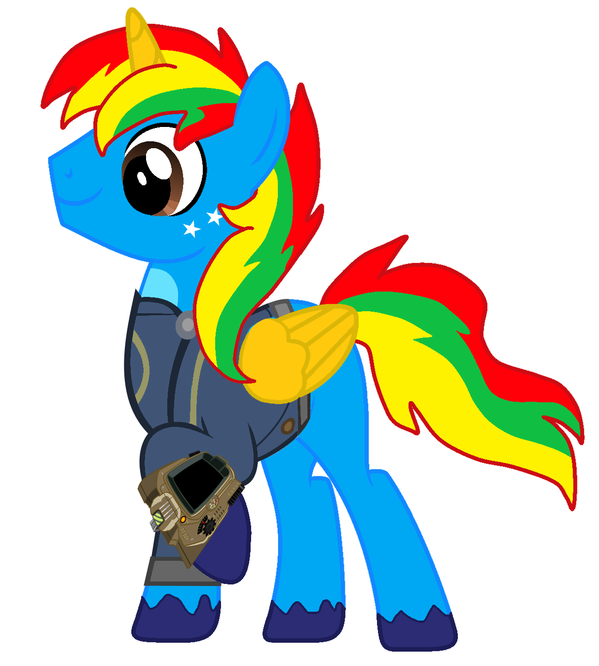 #3631831 - safe, artist:shieldwingarmorofgod, oc, oc only, oc:shield wing, alicorn, fallout ...