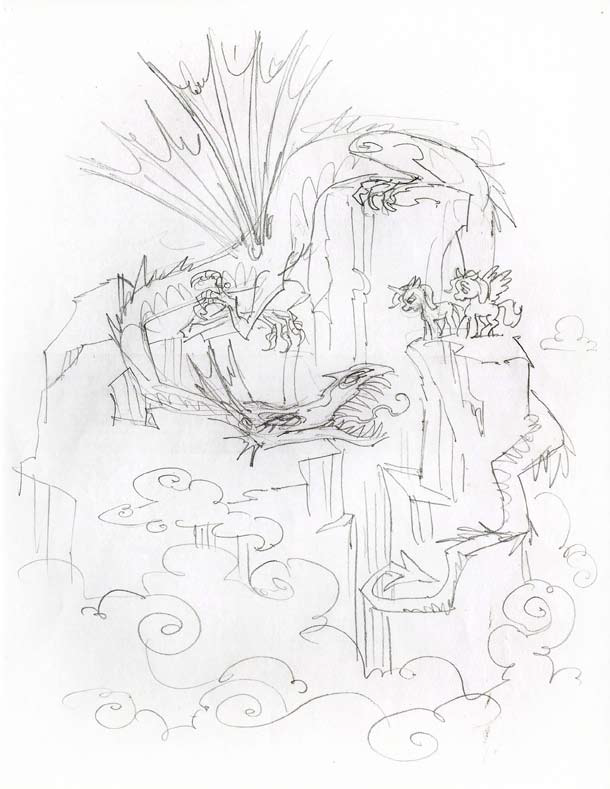 #3632202 - safe, artist:paul rudish, dragon, pegasus, pony, unicorn, g4 ...