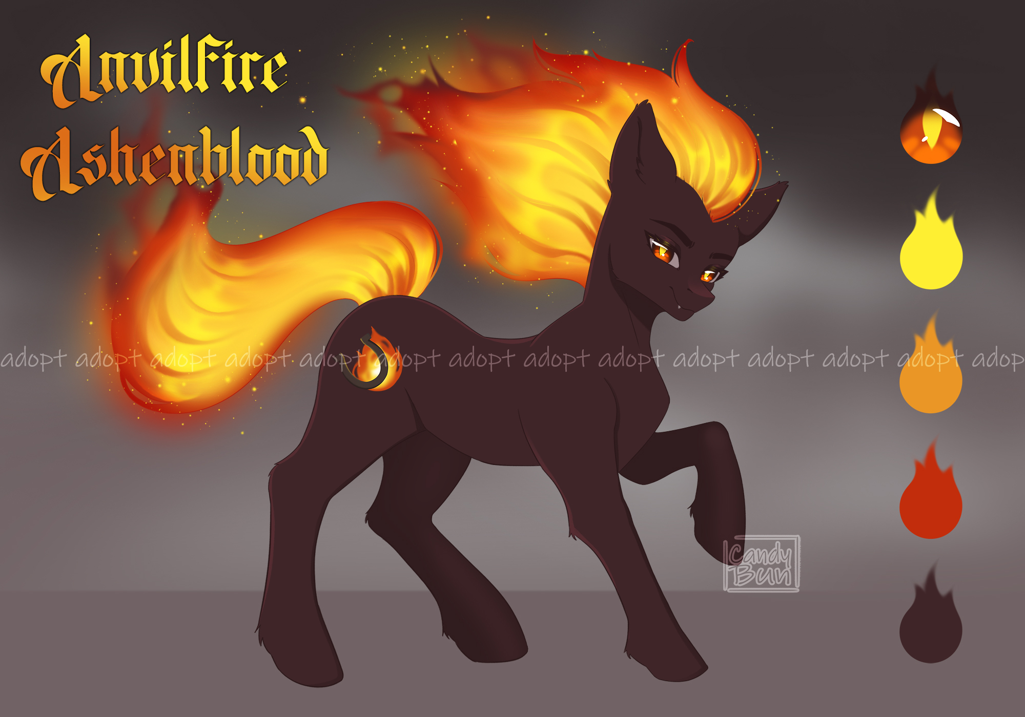 #3632853 - safe, artist:candybun, oc, oc only, oc:anvilfire ashenblood ...