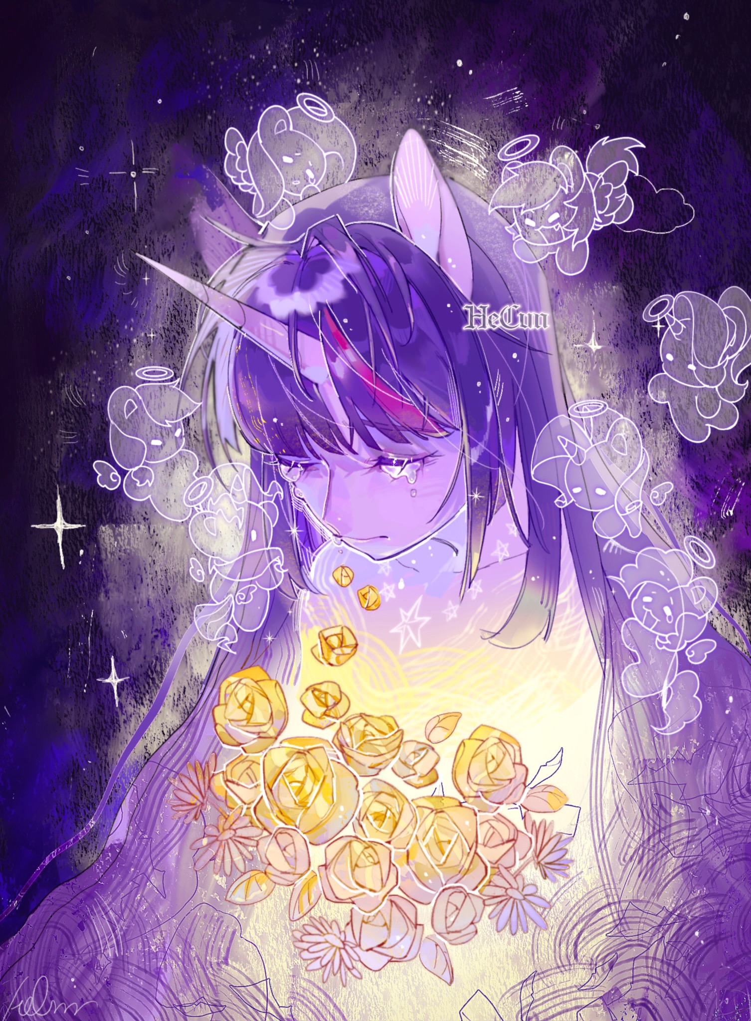 #3619369 - safe, artist:hecun923, applejack, fluttershy, pinkie pie ...