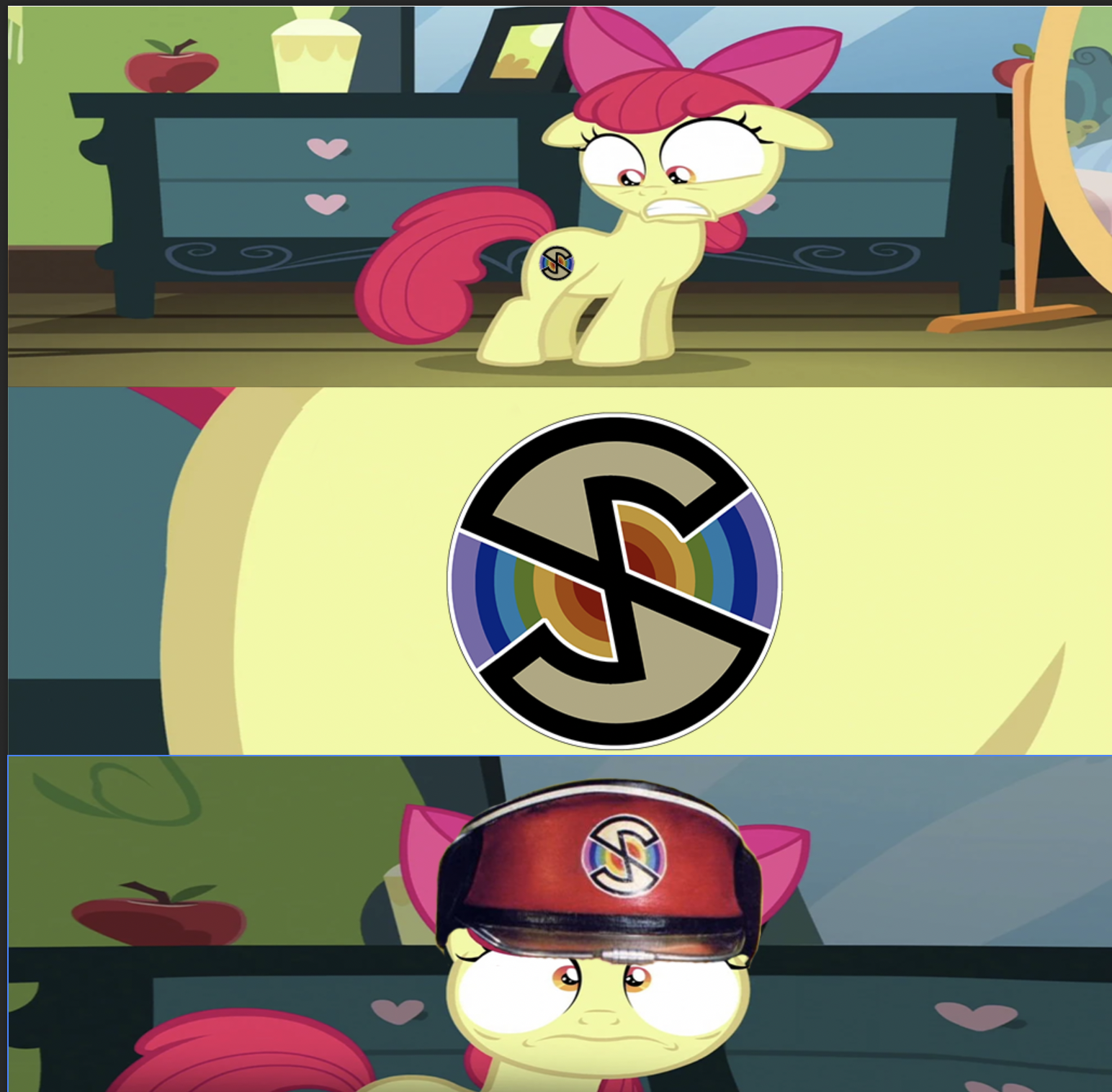 #3619779 - safe, apple bloom, rainbow swoop, earth pony, bloom & gloom ...