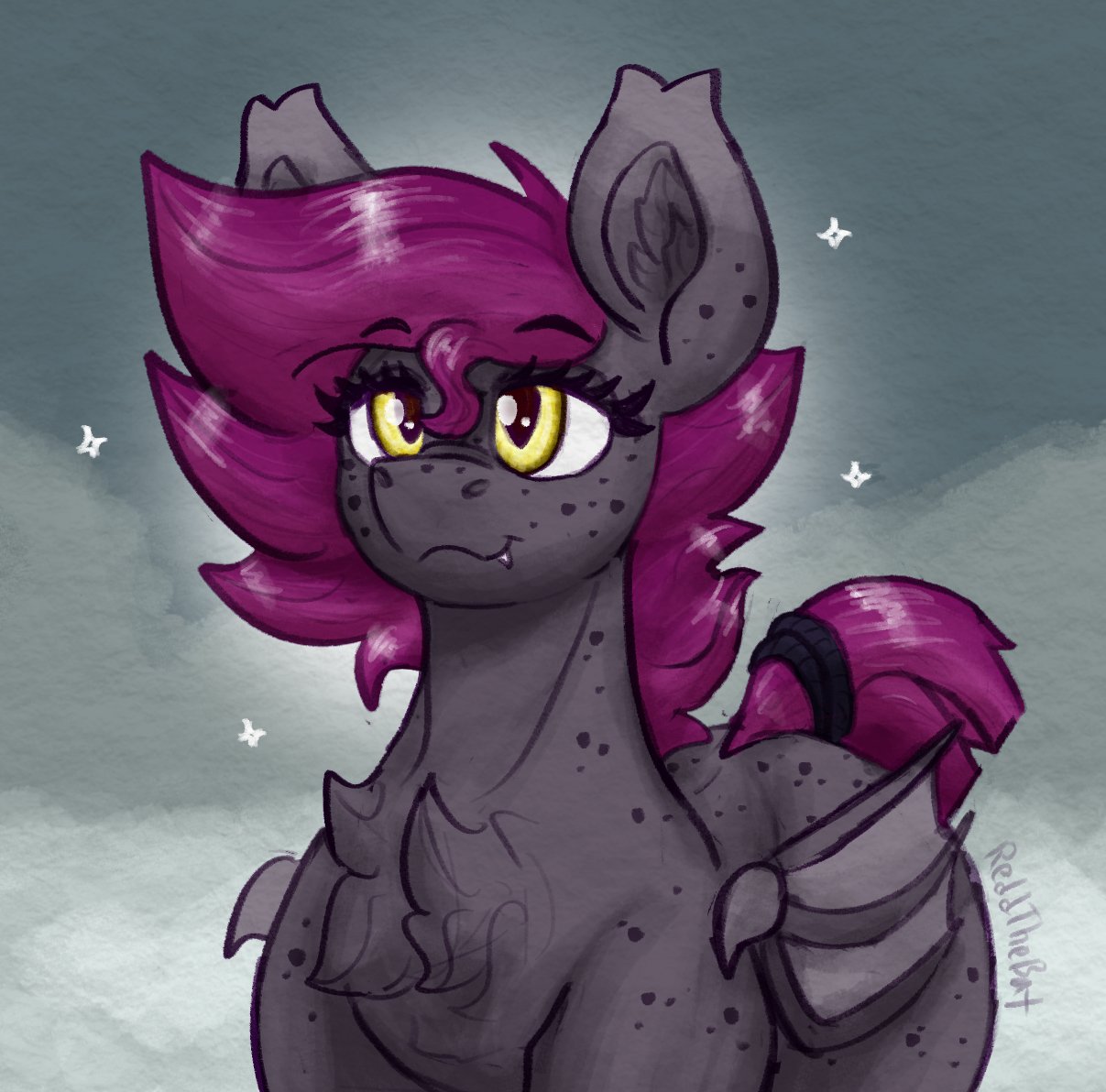 #3638924 - safe, artist:reddthebat, oc, oc only, oc:selena (reddthebat), bat pony, pony, bat ...