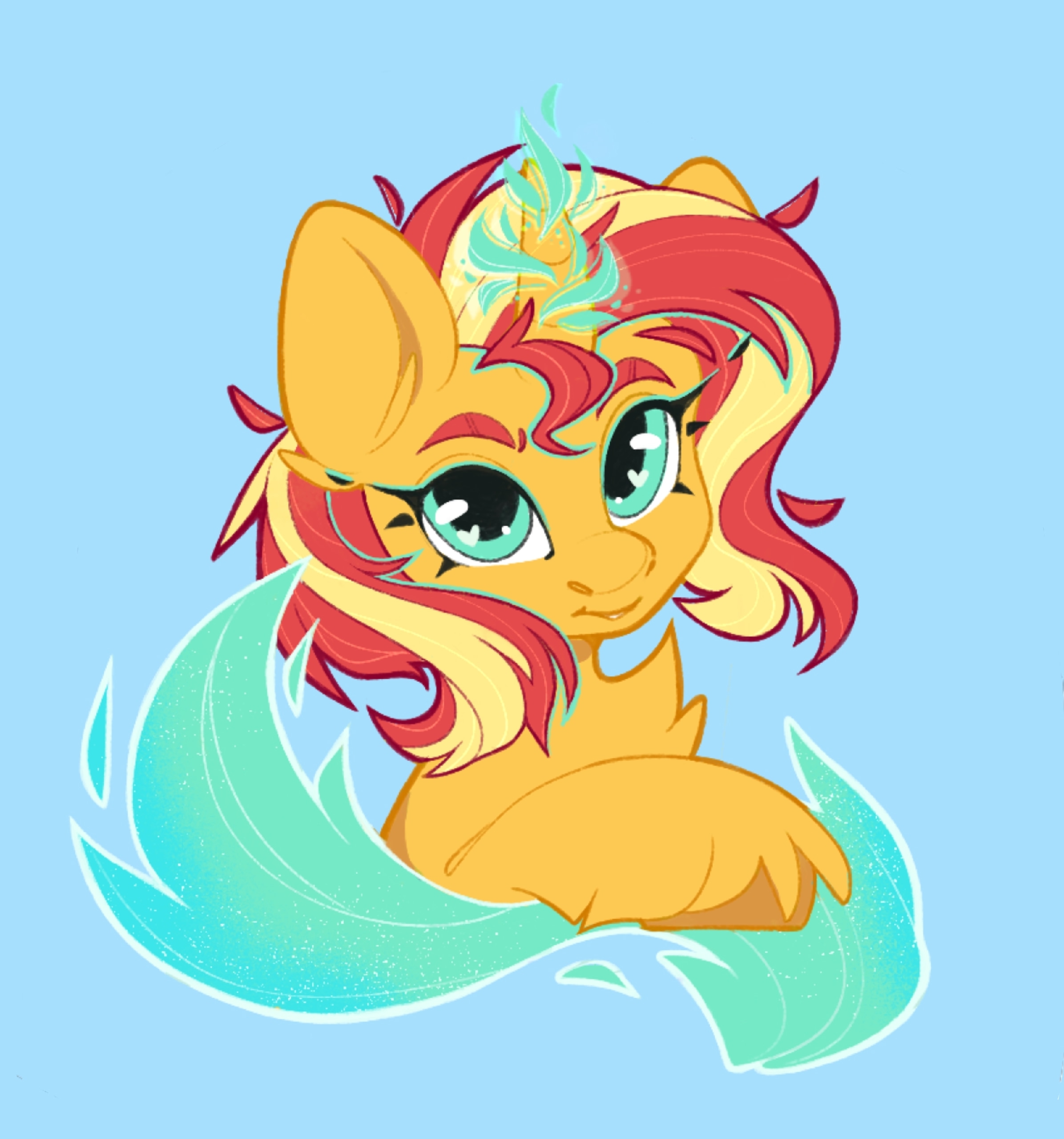 #3639178 - safe, artist:lilacclime, sunset shimmer, pony, unicorn, g4 ...