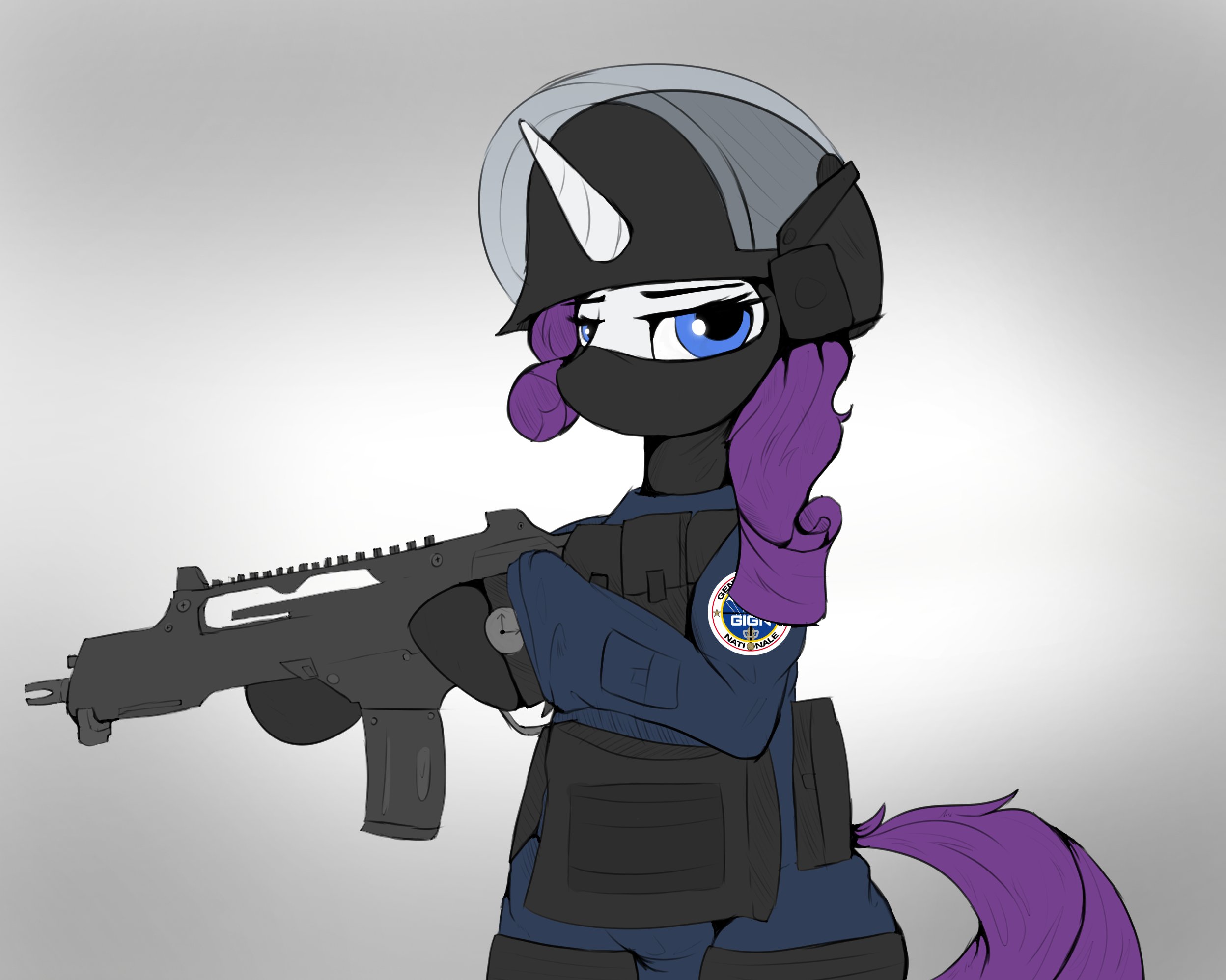 #3640829 - safe, artist:_prismitt, rarity, unicorn, semi-anthro, g4 ...