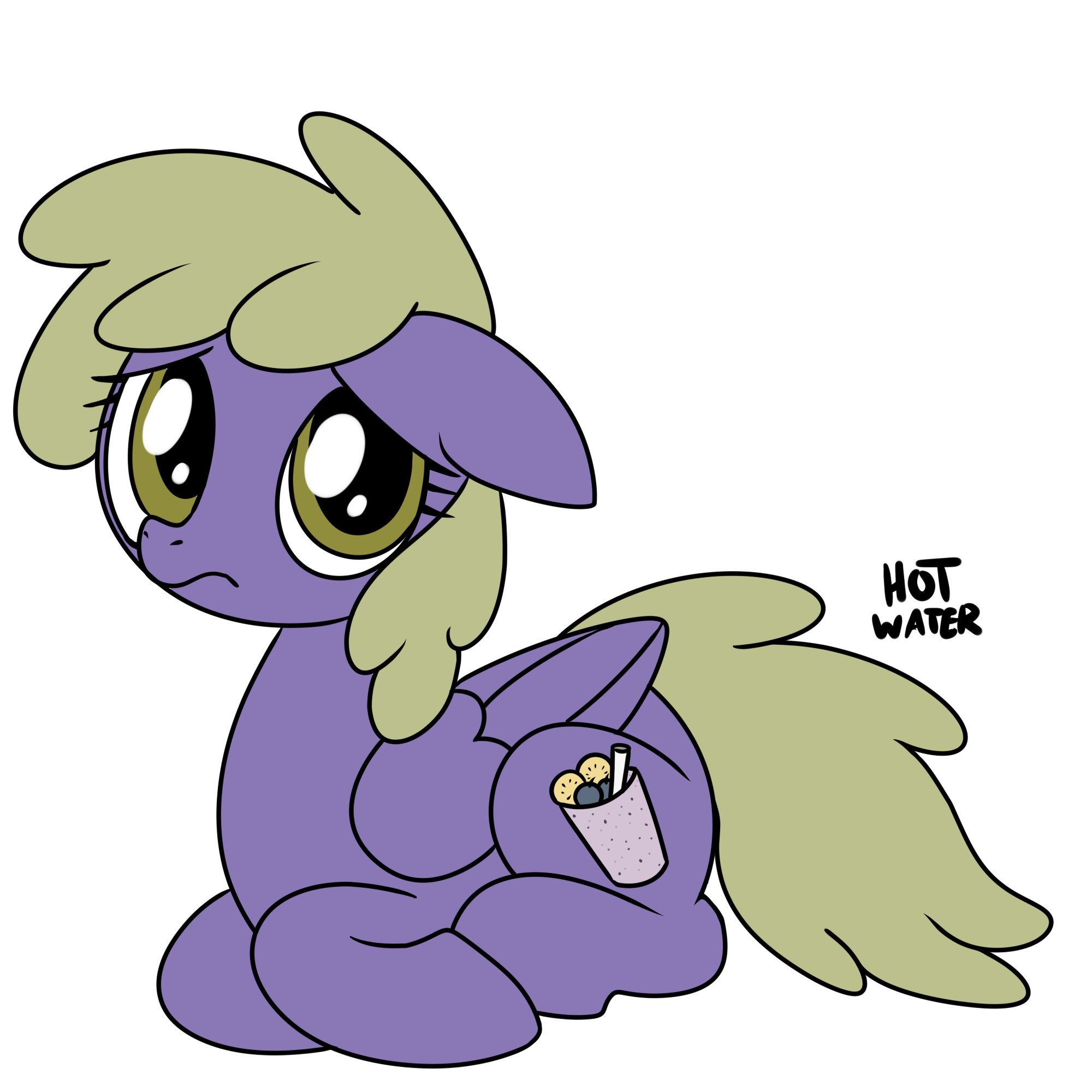 #3641229 - safe, artist:hotwater, pegasus, pony, blueberry banana ...