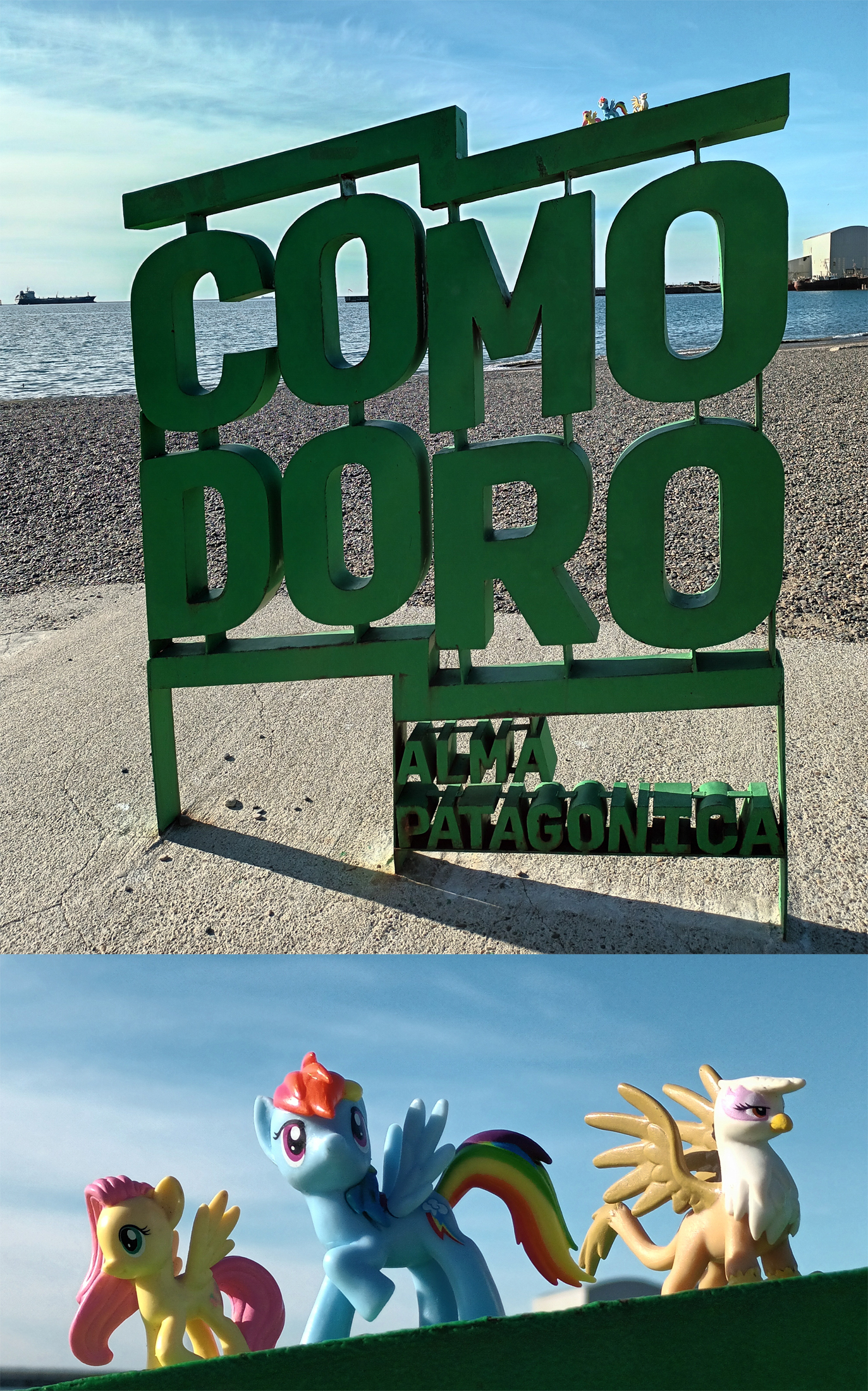 #3644855 - safe, artist:dingopatagonico, fluttershy, gilda, rainbow dash, griffon, pegasus, pony ...