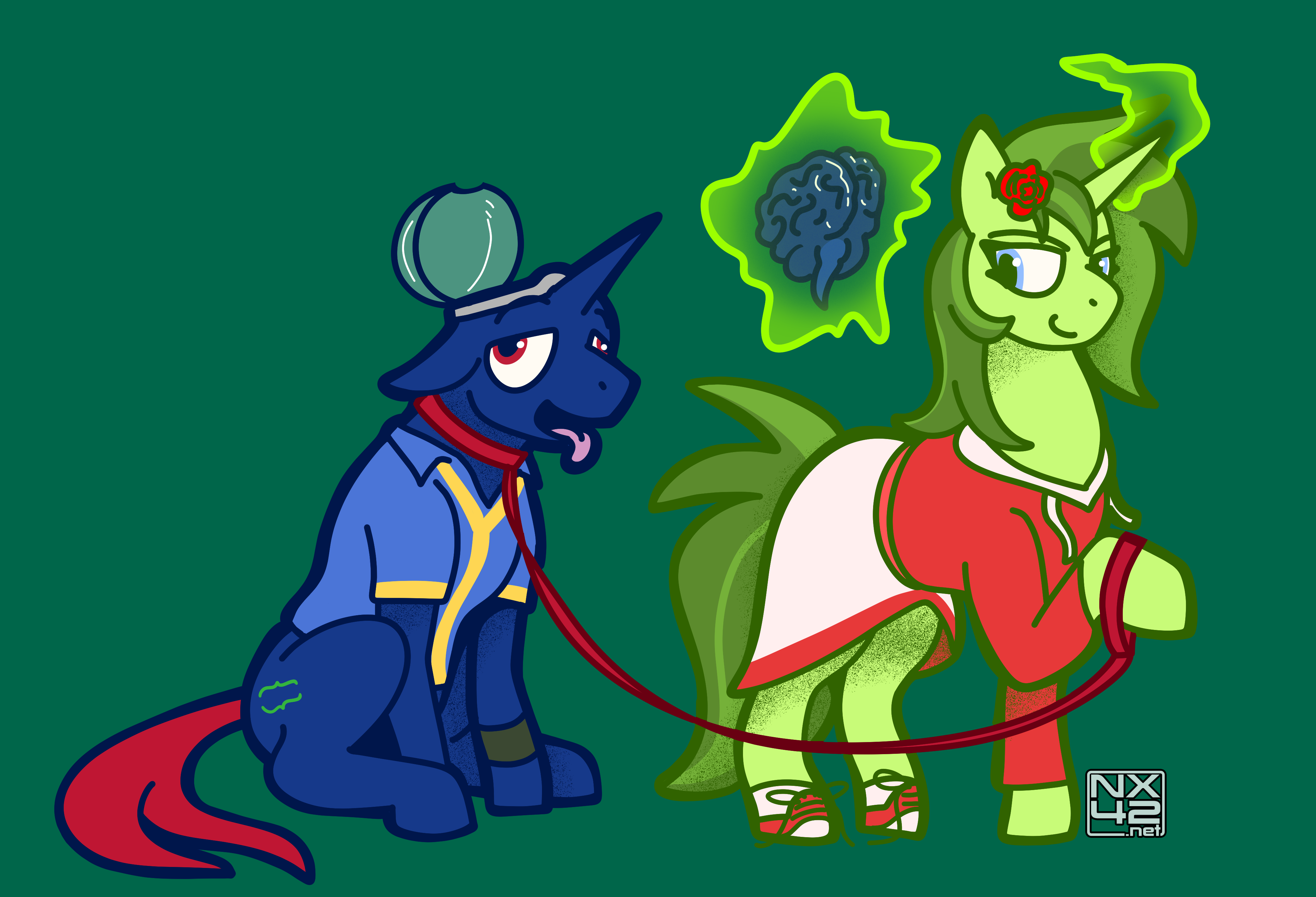 #3645442 - safe, artist:nx-42, oc, oc only, oc:bit shift, oc:thorn rose ...