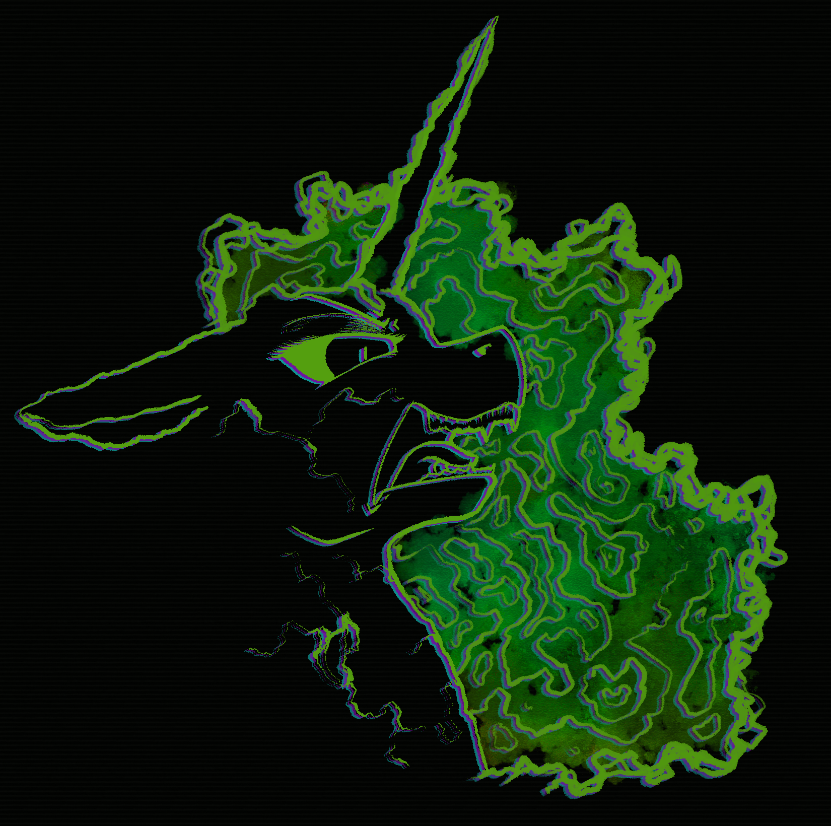 #3645934 - safe, artist:stray prey, oc, oc only, oc:immolation, pony, unicorn, horn, solo ...