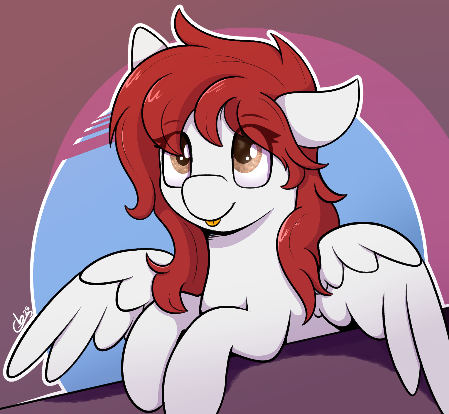 #3647560 - safe, artist:cloudybirb, oc, oc only, oc:kira watanabe, pegasus, pony, :p, female ...