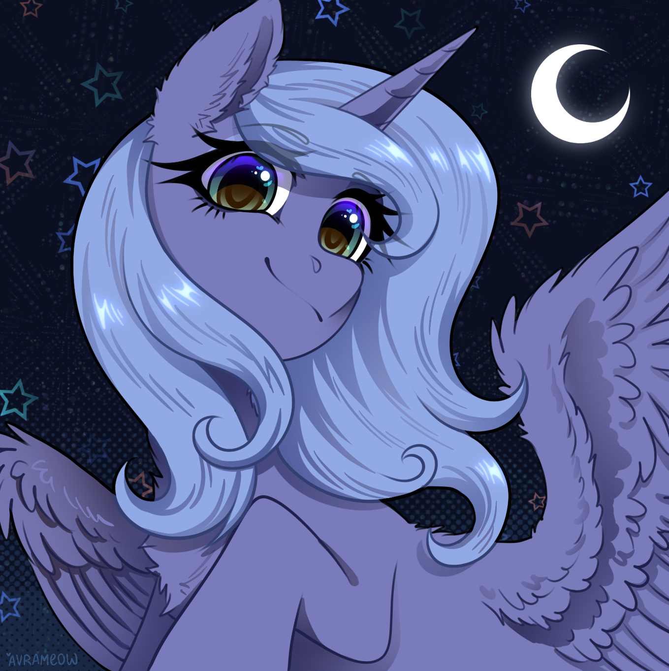 #3648267 - safe, artist:avrameow, princess luna, alicorn, pony, g4 ...