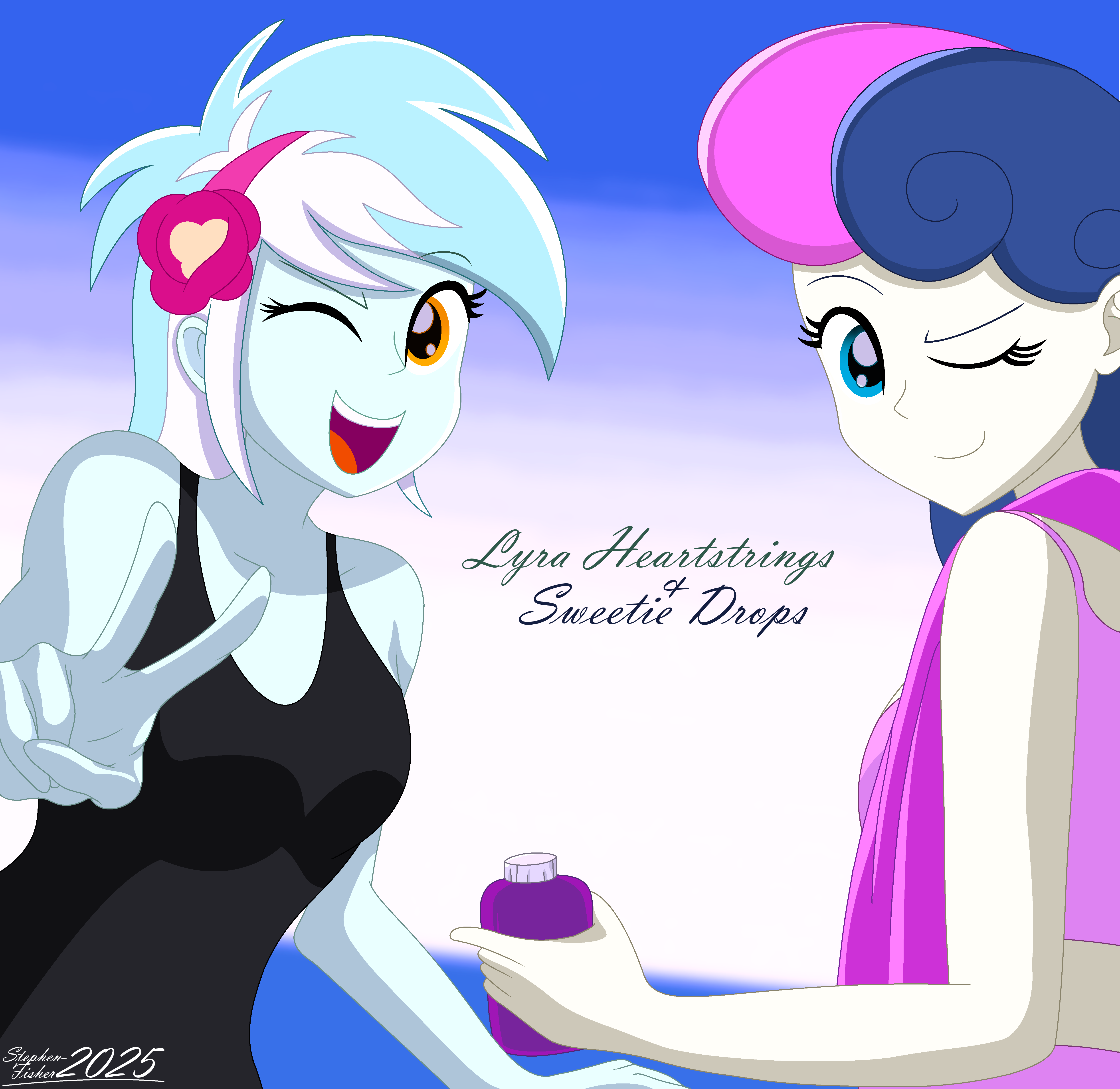 #3648803 - safe, artist:stephen-fisher, bon bon, lyra heartstrings ...