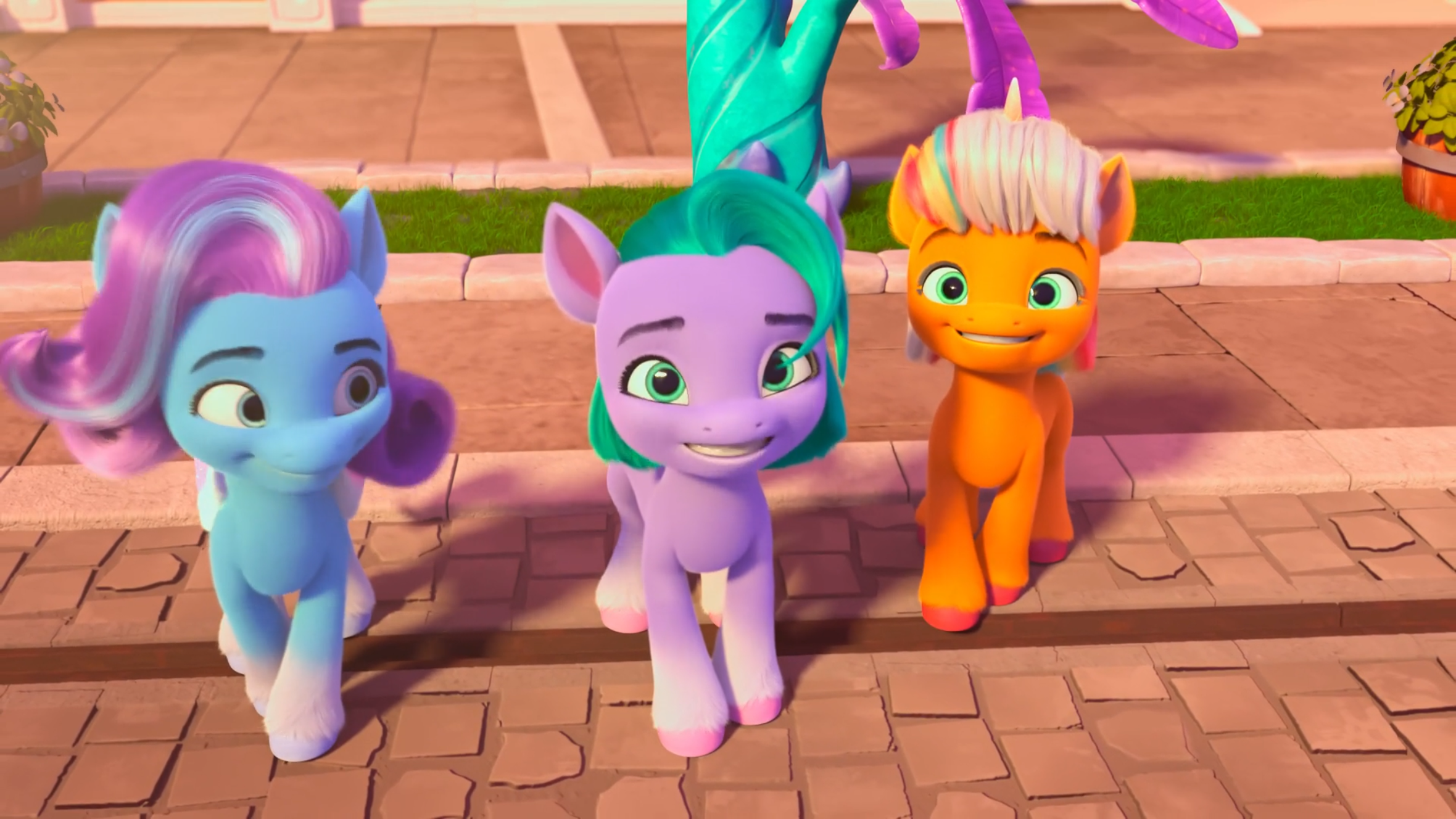 #3676844 - safe, screencap, glory (g5), peach fizz, seashell (g5), earth pony, pegasus, pony ...