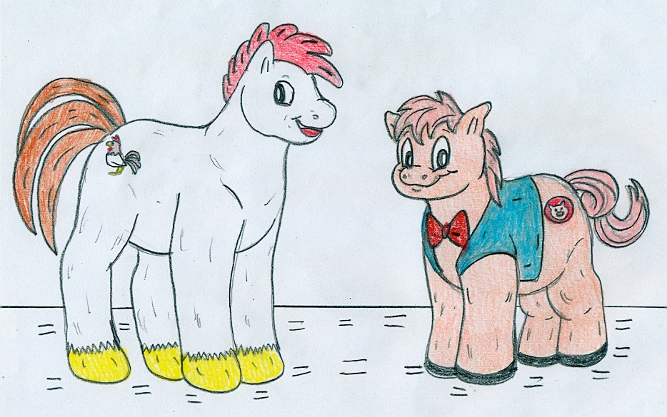 #3744393 - safe, artist:jose-ramiro, bird, earth pony, hybrid, pig, pig ...