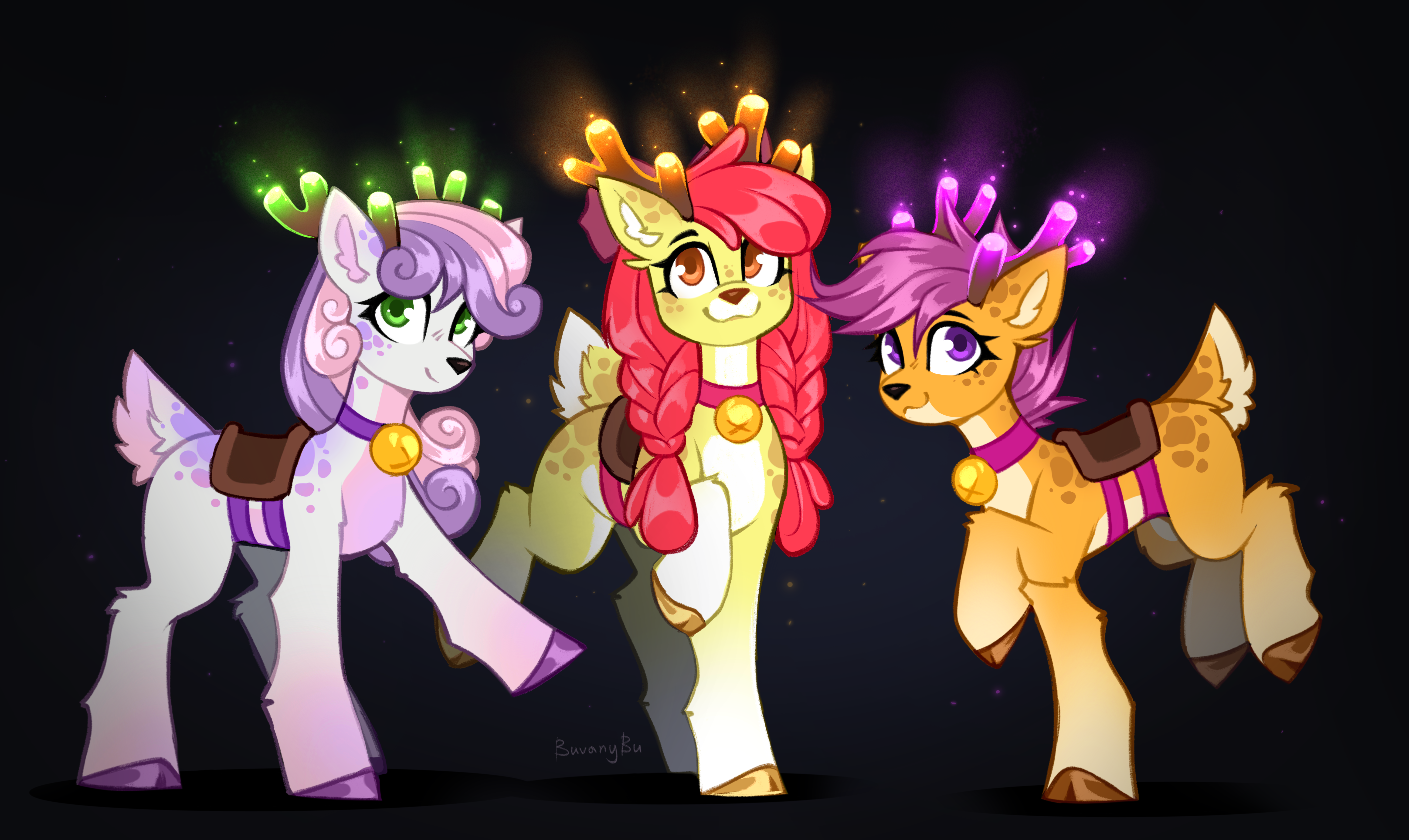 #3740121 - safe, artist:buvanybu, apple bloom, scootaloo, sweetie belle ...