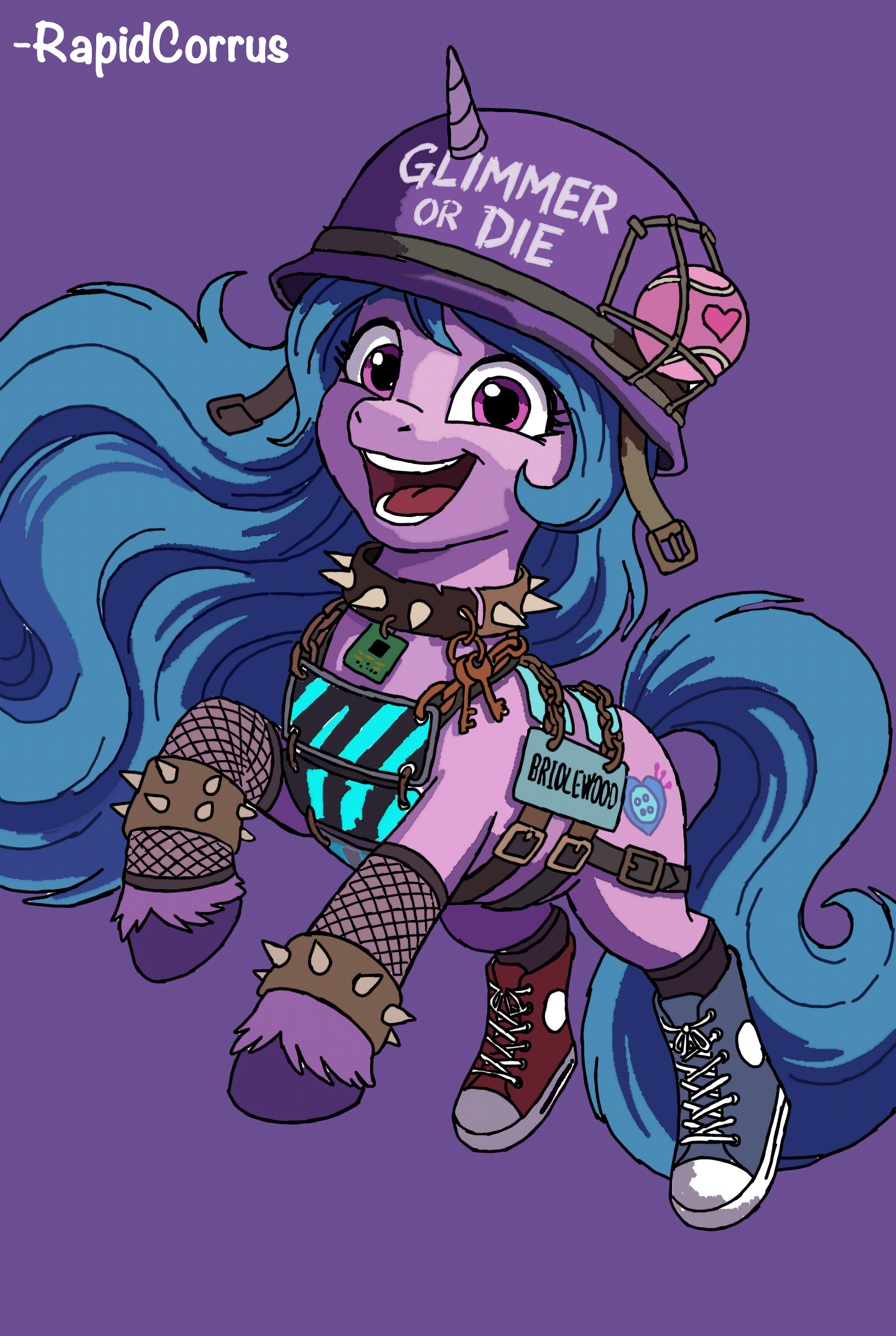 #3784812 - safe, artist:bondagepony115, izzy moonbow, pony, unicorn, g5 ...