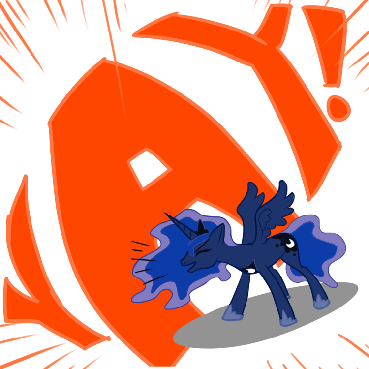 #2056 - safe, artist:atticus83, princess luna, alicorn, pony, eyes ...