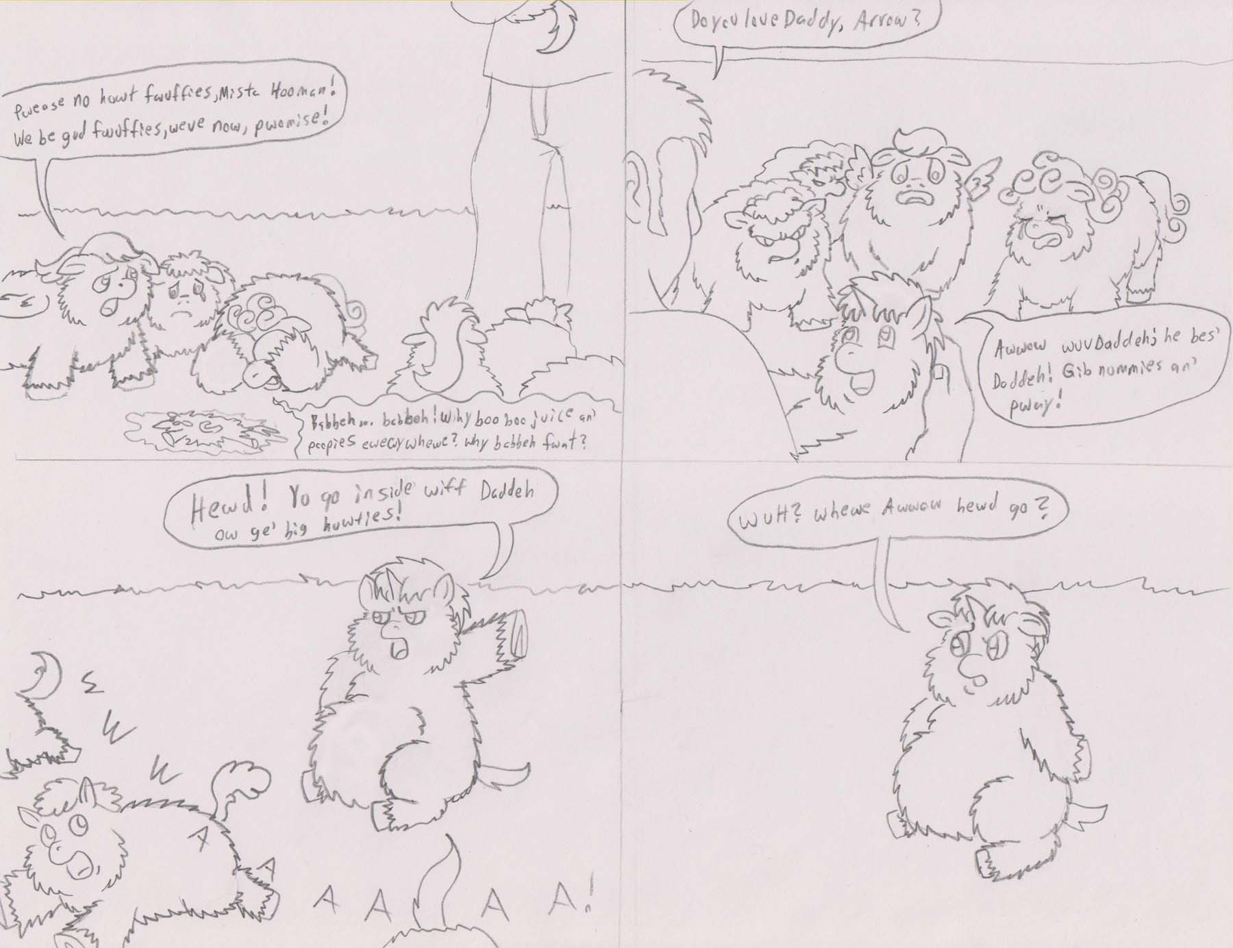 #124702 - grimdark, grotesque, artist:santanon, fluffy pony, human ...