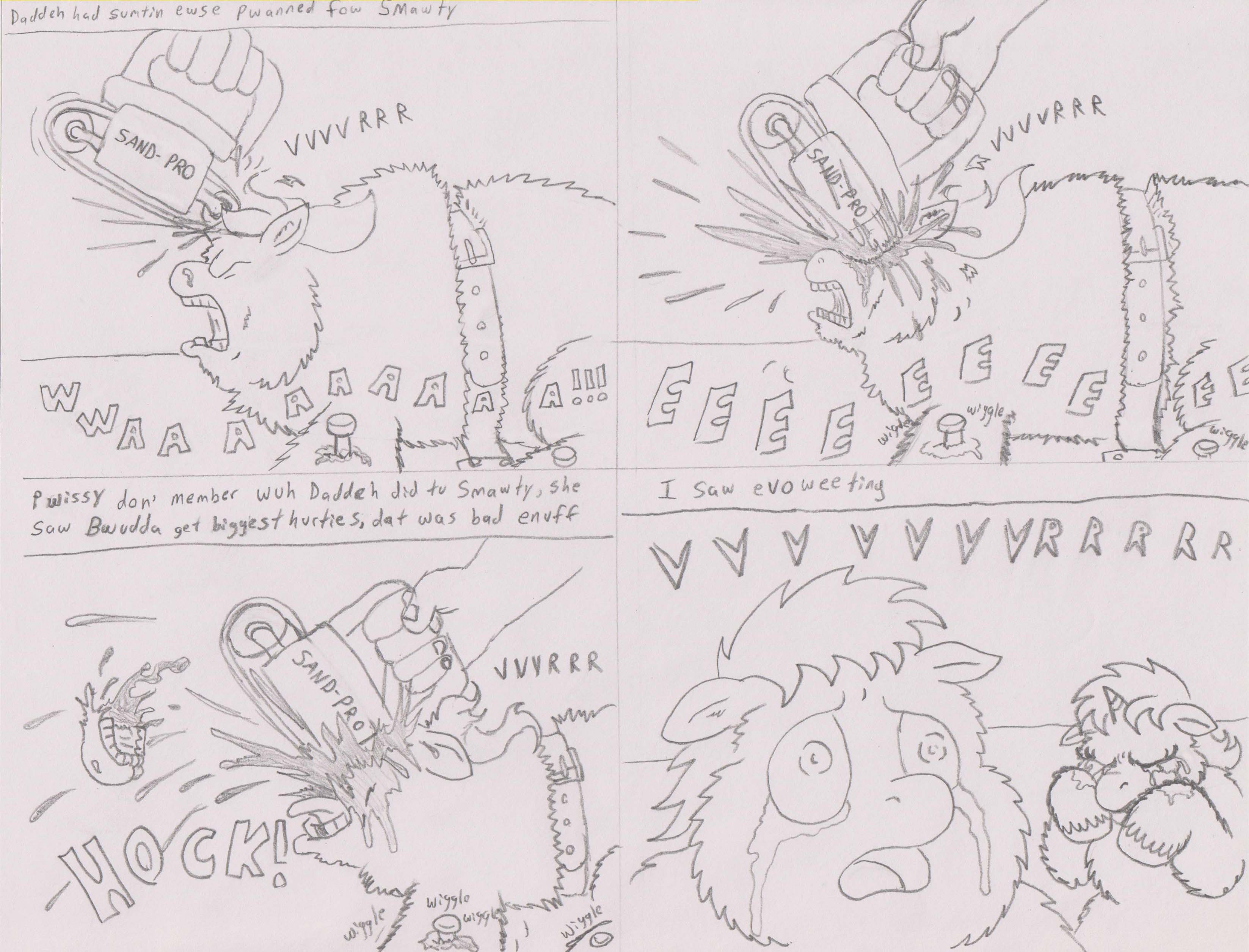 #111645 - grimdark, artist:santanon, fluffy pony, comic, crying, fluffy ...