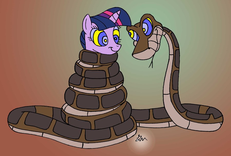 #127753 - safe, artist:lol20, twilight sparkle, pony, snake, g4, coils, eyes, hypno eyes ...