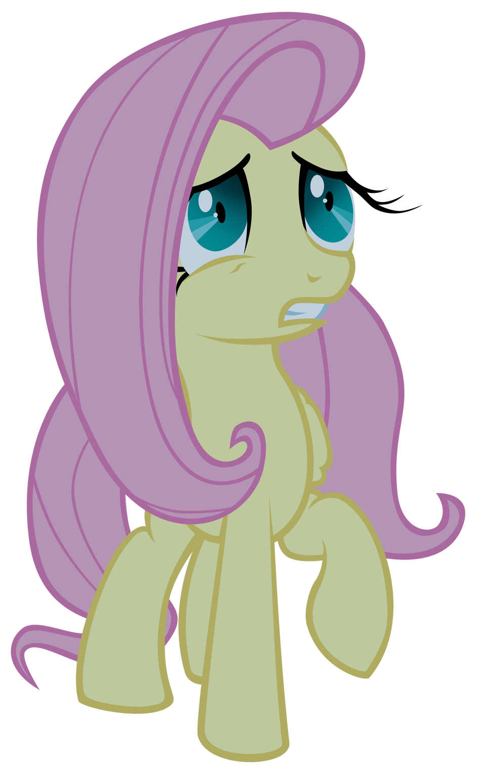 #132622 - safe, fluttershy, scared, simple background, transparent ...
