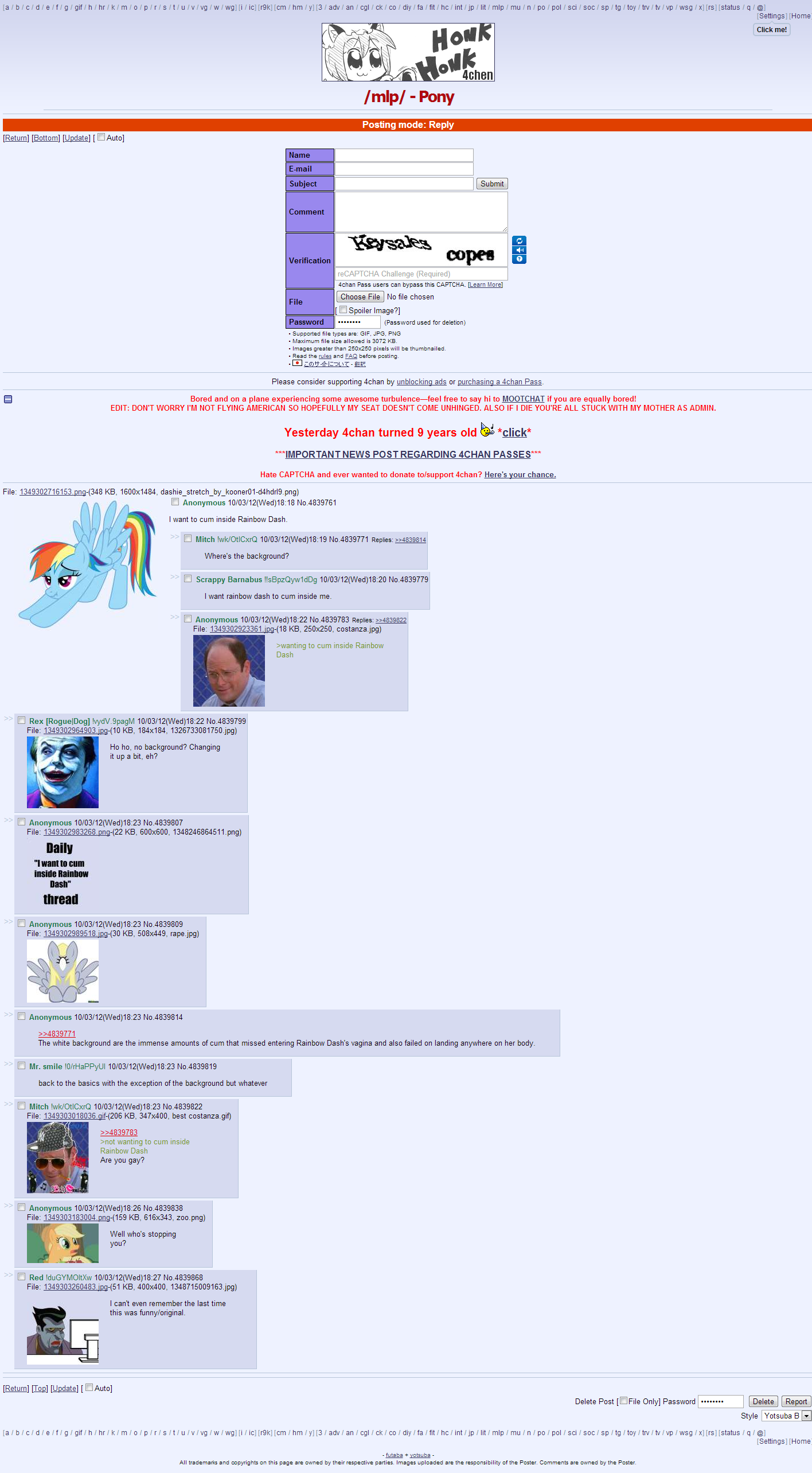 #112964 - questionable, rainbow dash, g4, /mlp/, 4chan, 4chan screencap ...