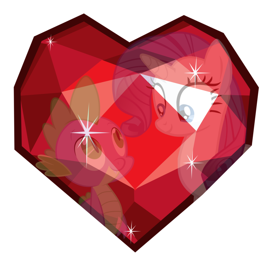 #148999 - safe, rarity, spike, fire ruby, shipping, simple background ...