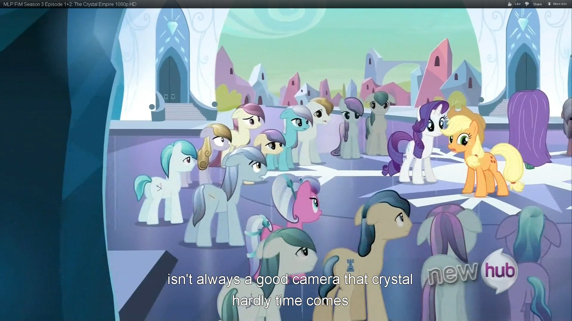 #149594 - safe, screencap, amber waves, applejack, arctic lily, crystal ...