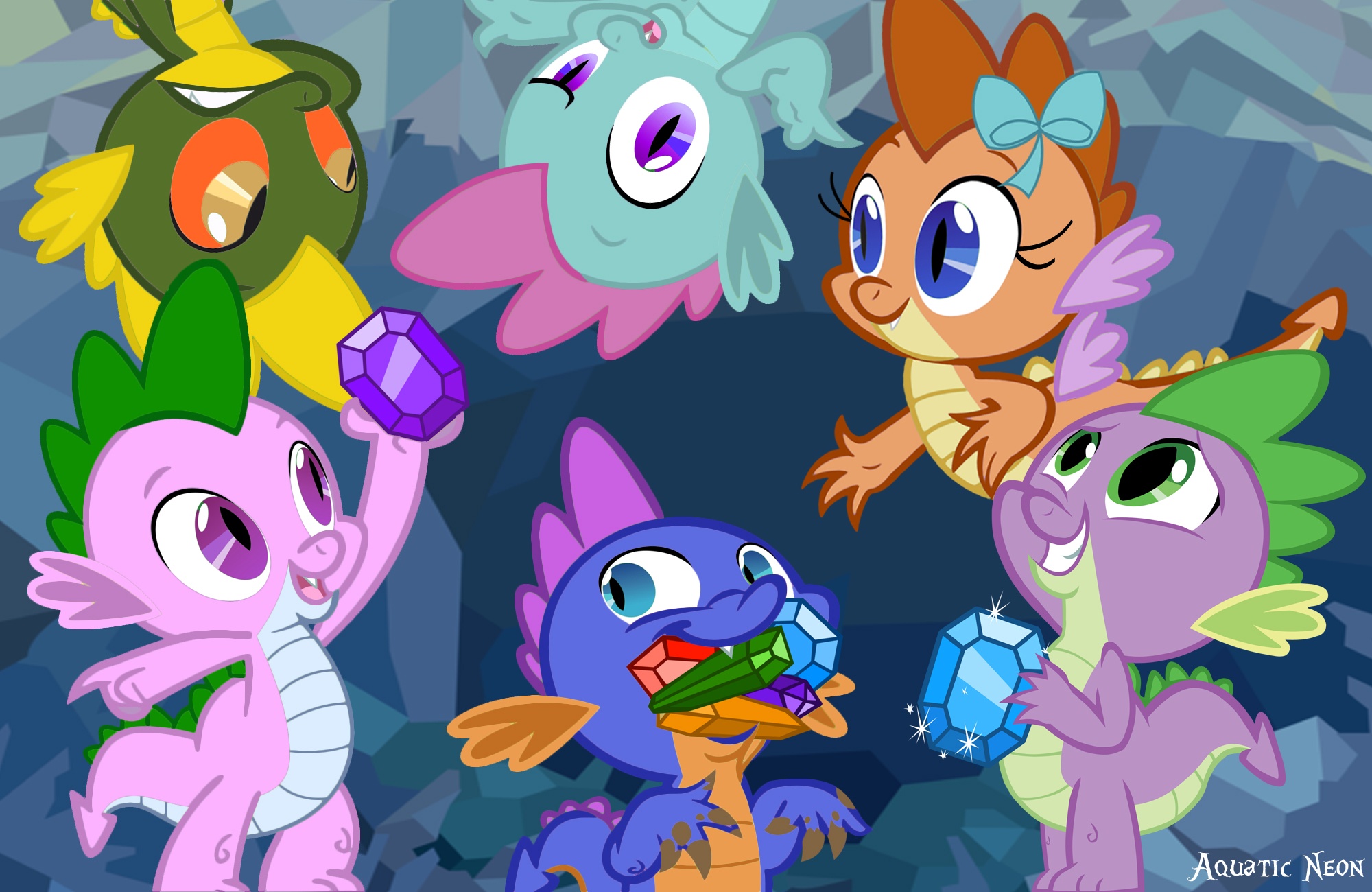 #151830 - safe, artist:aquaticneon, basil (g1), master kenbroath ...