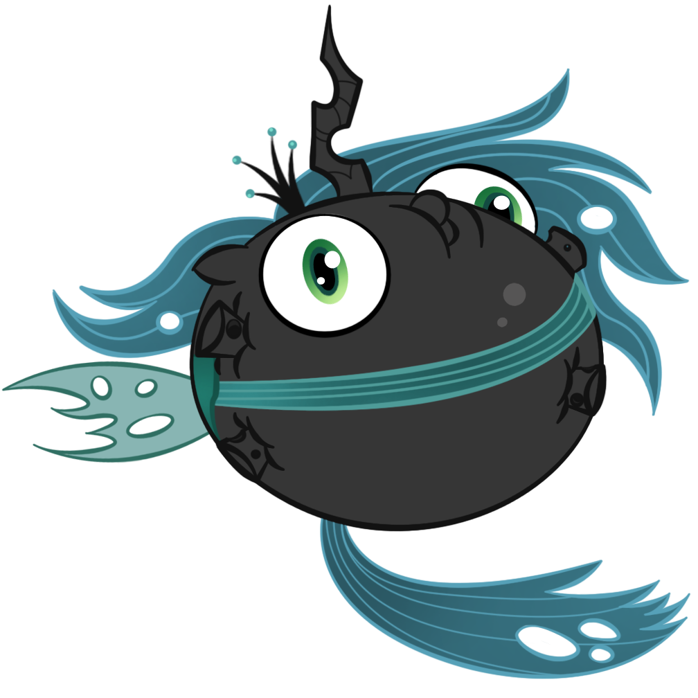 #157603 - safe, artist:zomgitsalaura, queen chrysalis, balloon pony ...