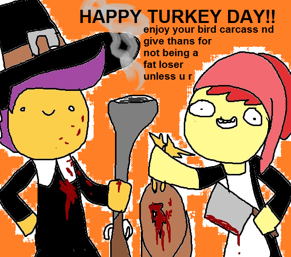 #160807 - semi-grimdark, apple bloom, scootaloo, bird, pony, turkey ...