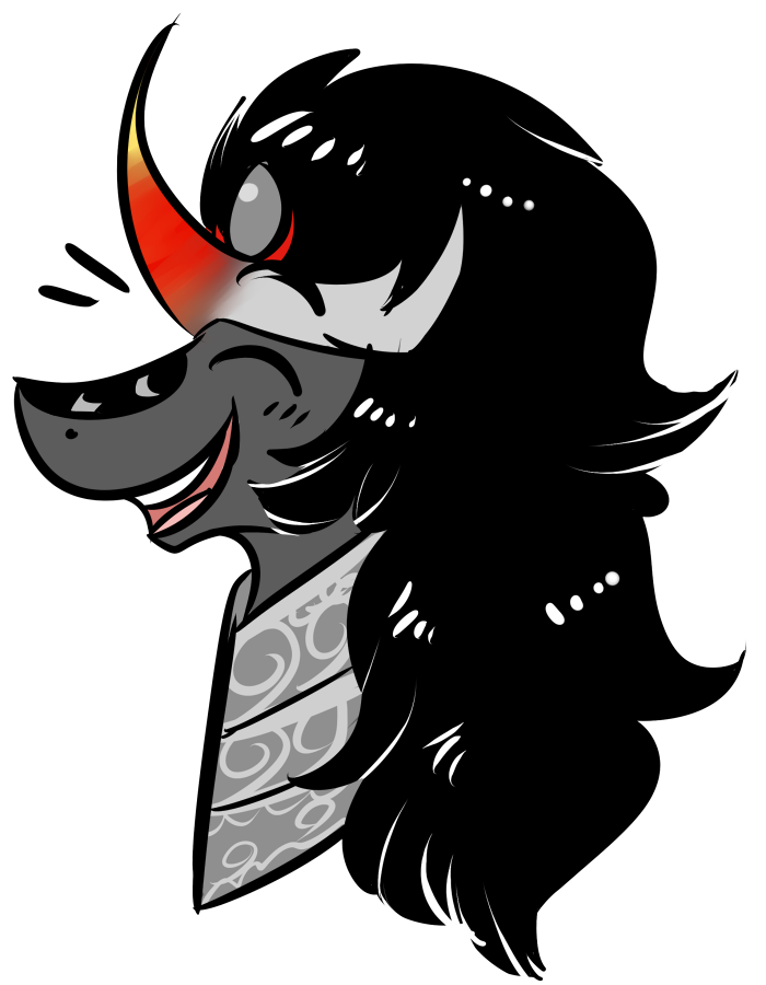 #163644 - safe, artist:dokuyuu, king sombra, pony, g4, happy, laughing ...