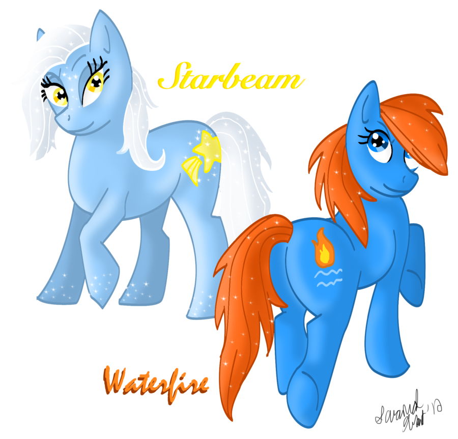 #165917 - safe, artist:saellekstar, starbeam, waterfire, earth pony ...