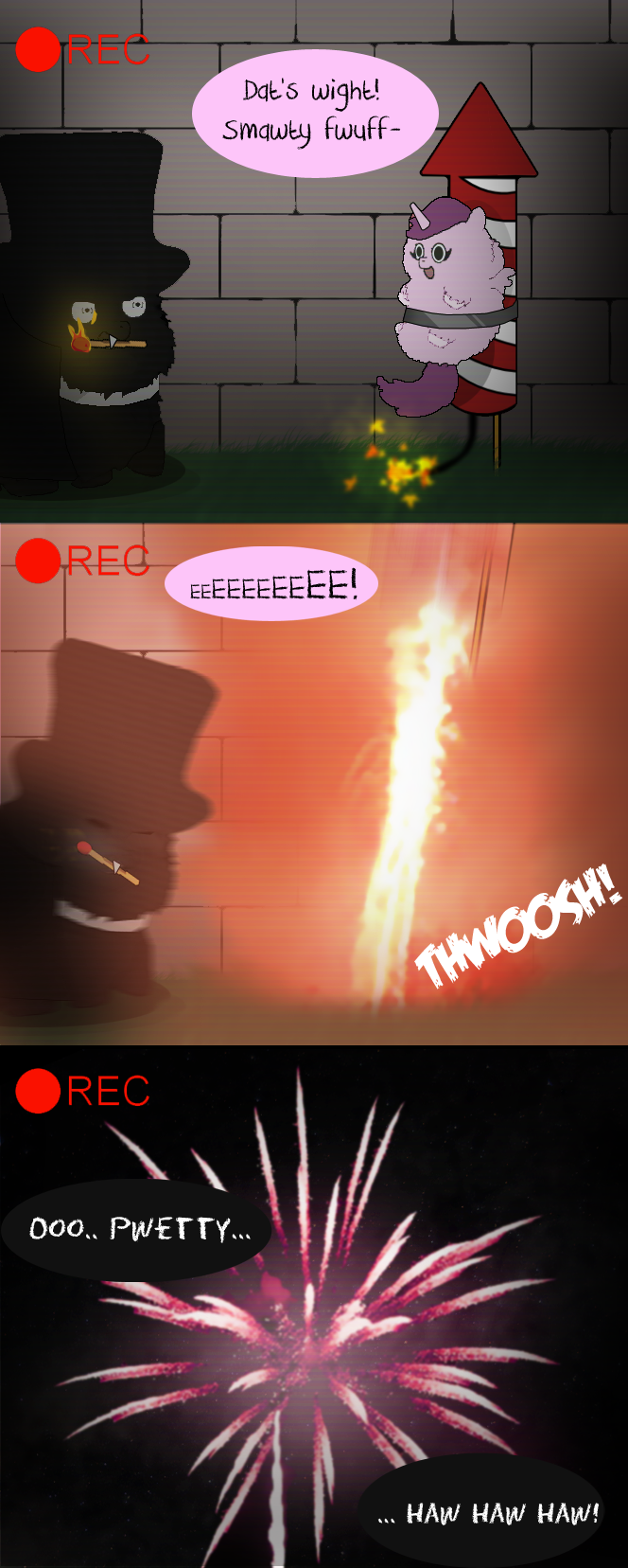 #145216 - grimdark, alicorn, fluffy pony, pony, comic, fireworks ...