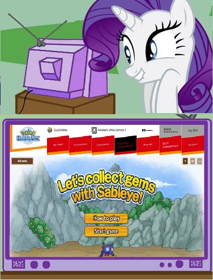 #145704 - safe, rarity, pony, sableye, exploitable meme, meme, pokémon ...