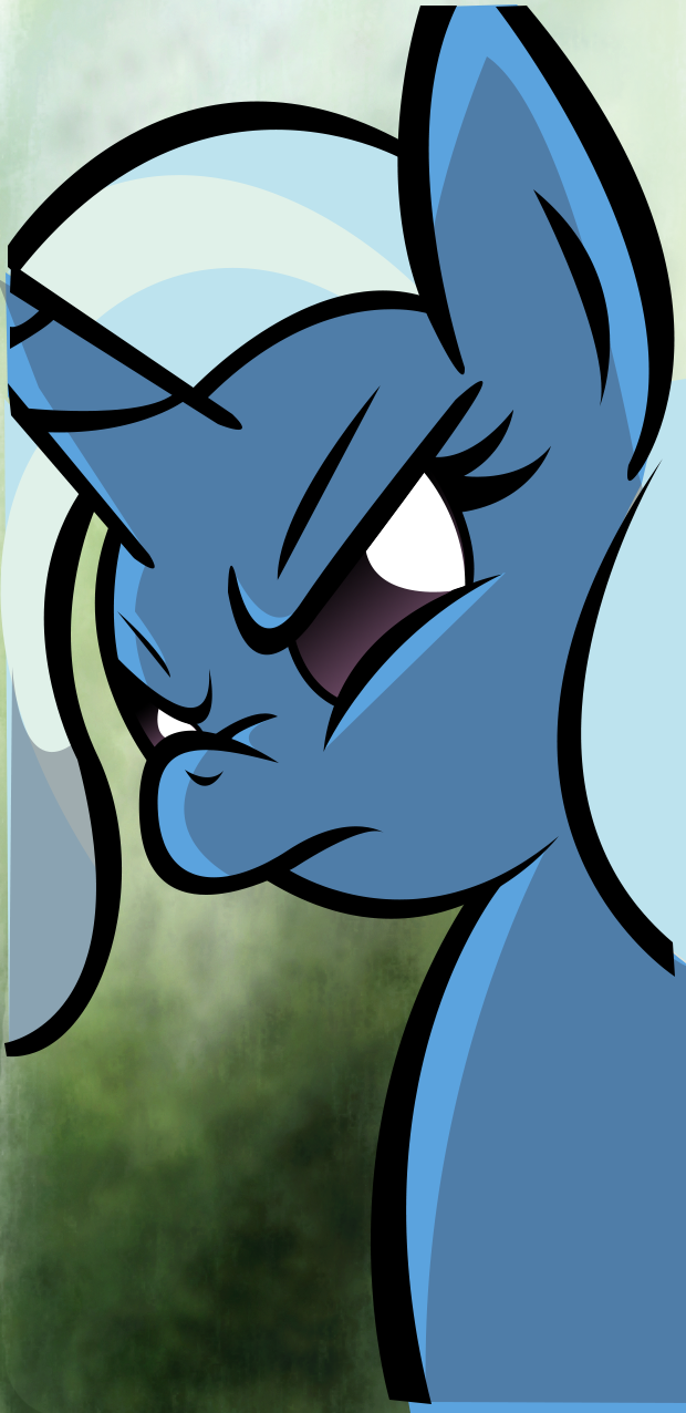 #181745 - safe, artist:bronycurious, trixie, angry - Derpibooru