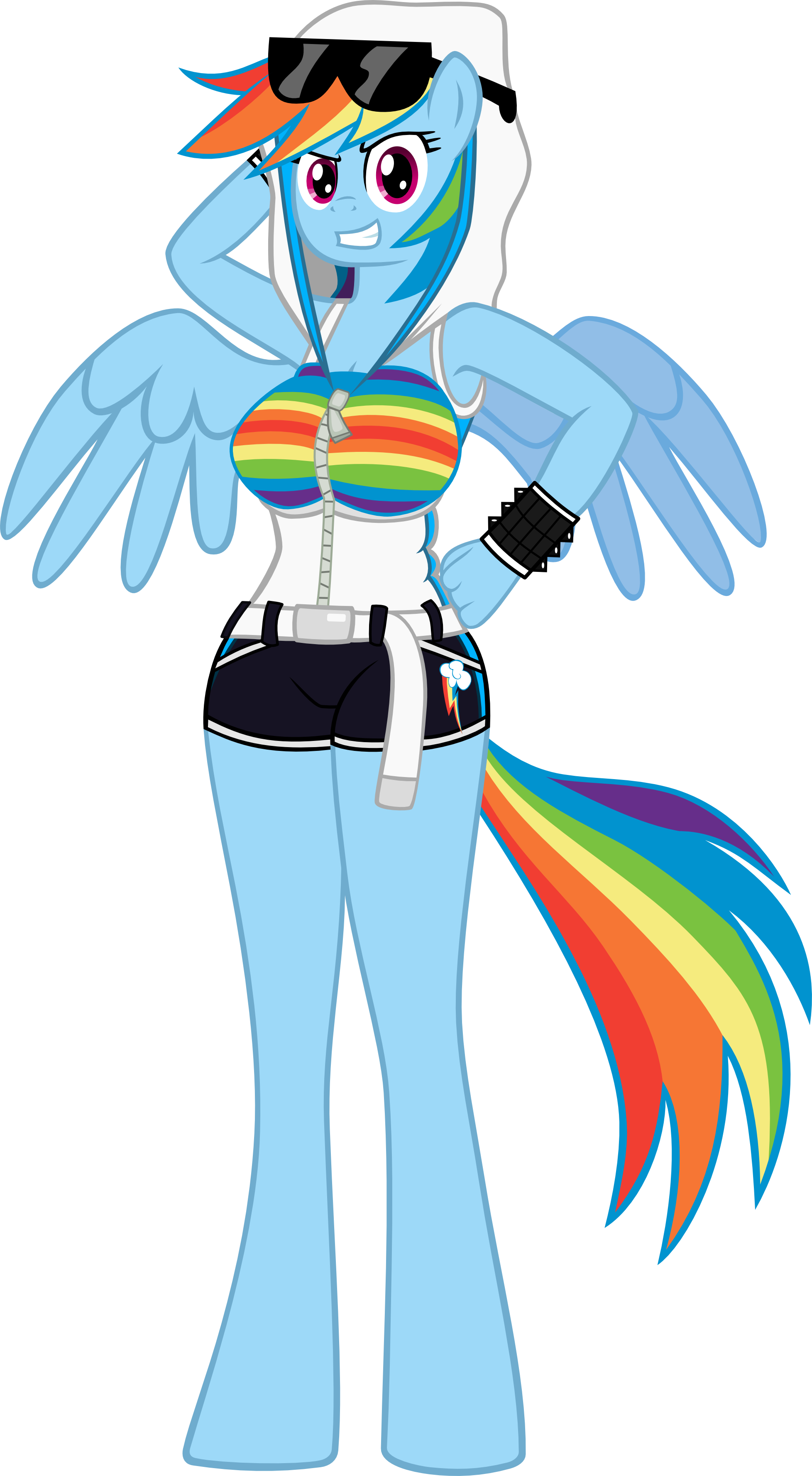 #186143 - anthro, artist:blmn564, breasts, busty rainbow dash, rainbow dash, safe - Derpibooru
