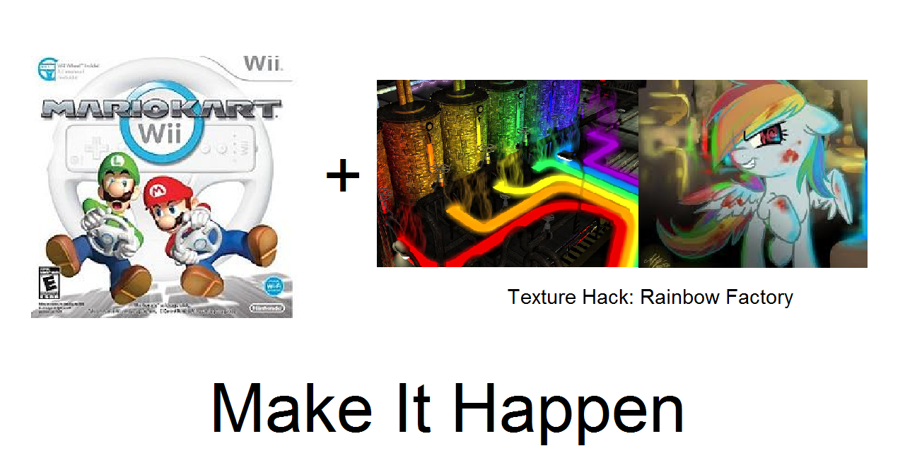 #186953 - grimdark, rainbow dash, fanfic:rainbow factory, exploitable meme, luigi, make it ...