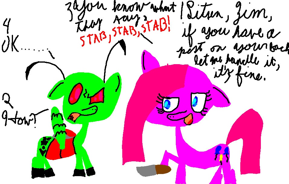 #189017 - grimdark, artist:ppgzimstyle, pinkie pie, crossover, invader ...