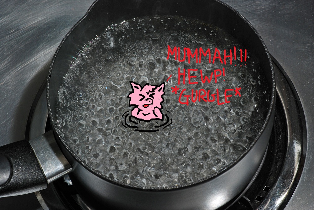 #191191 - grimdark, fluffy pony, boiling water, fluffy pony foal ...