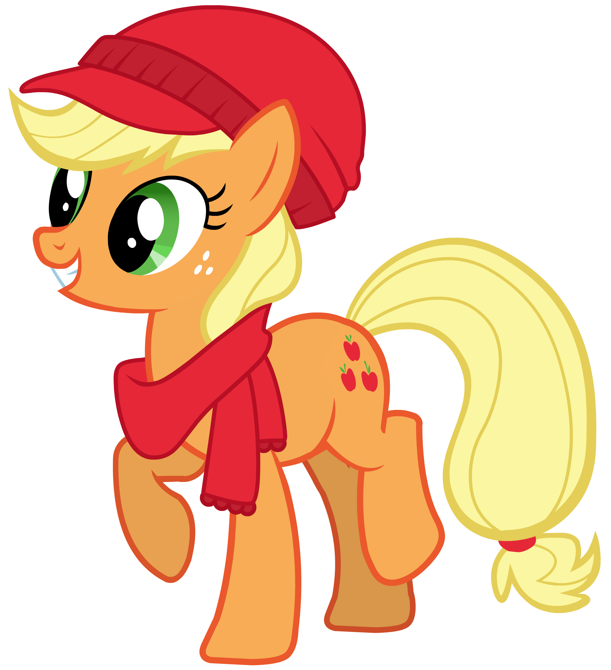 #192699 - safe, applejack, pony, christmas, clothes, female, hat ...